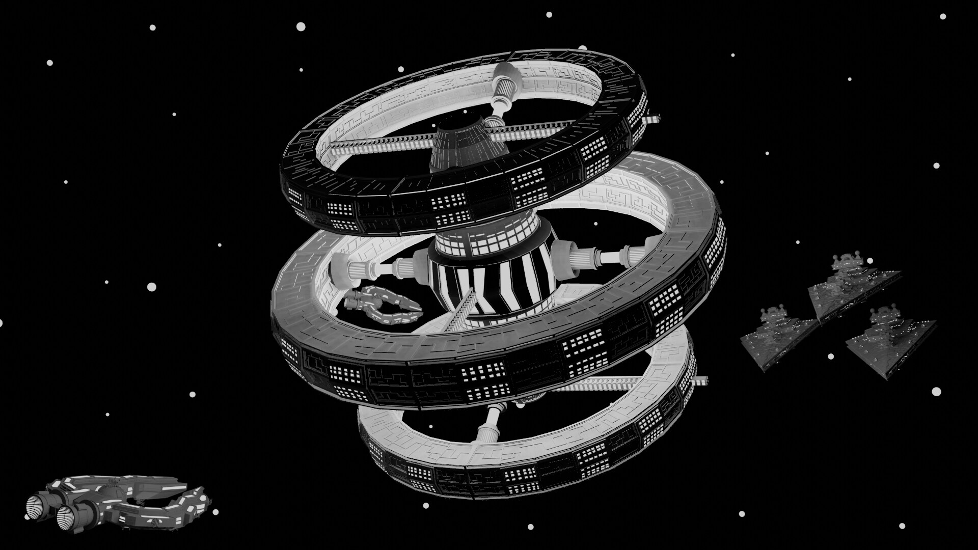 ArtStation - Space Station (Low Poly)