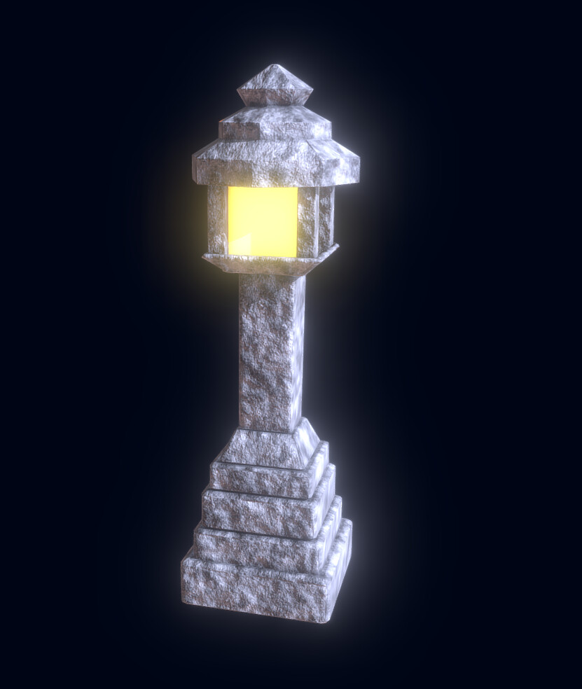 ArtStation - Japanese Stone Lantern