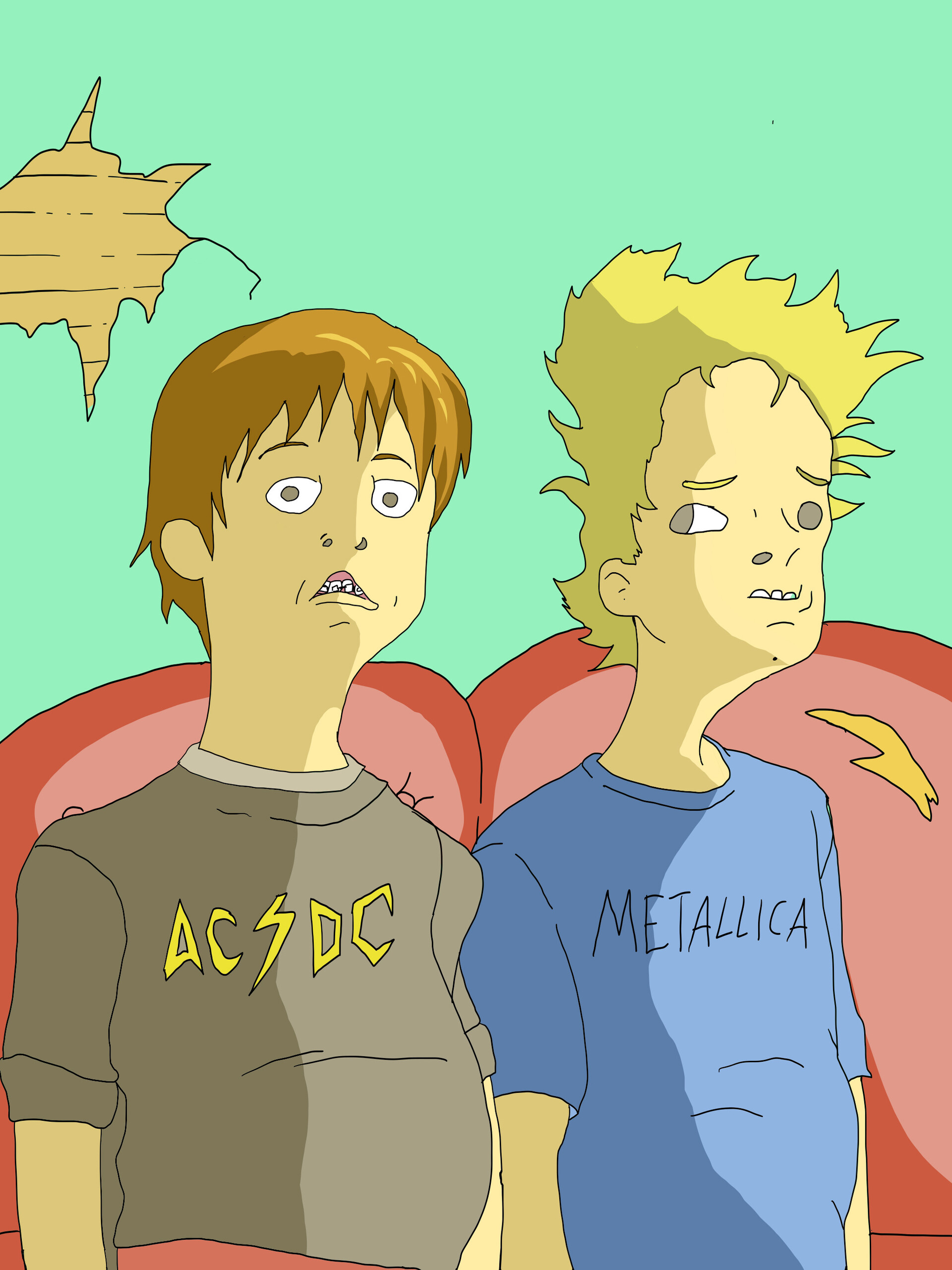 ArtStation - Beavis and Butt-Head in the style of Studio Ghibli