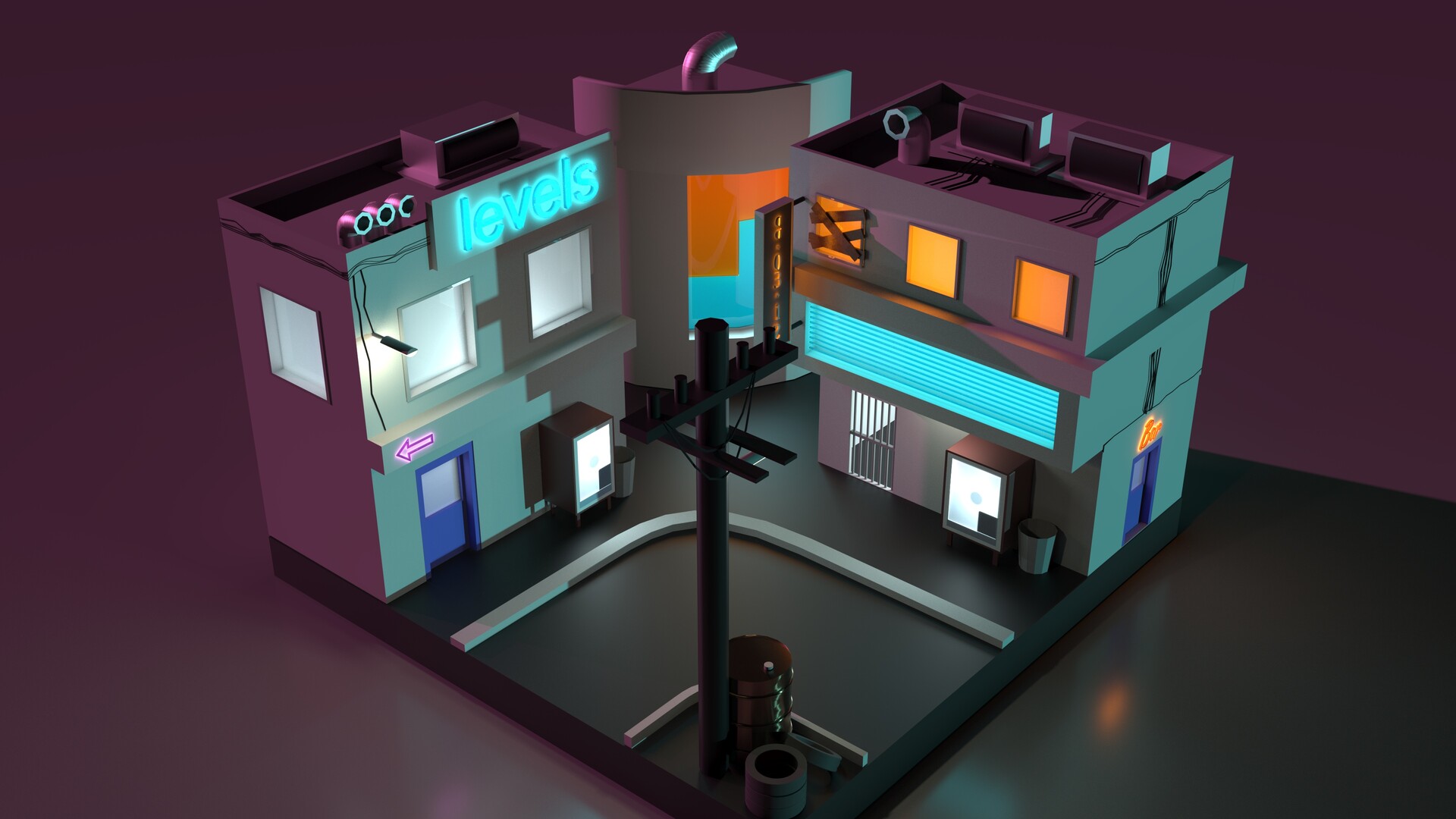 ArtStation - low poly modeling