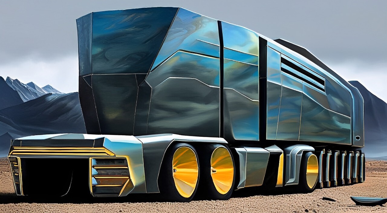 ArtStation - Sci-fi truck, futuristic fiction