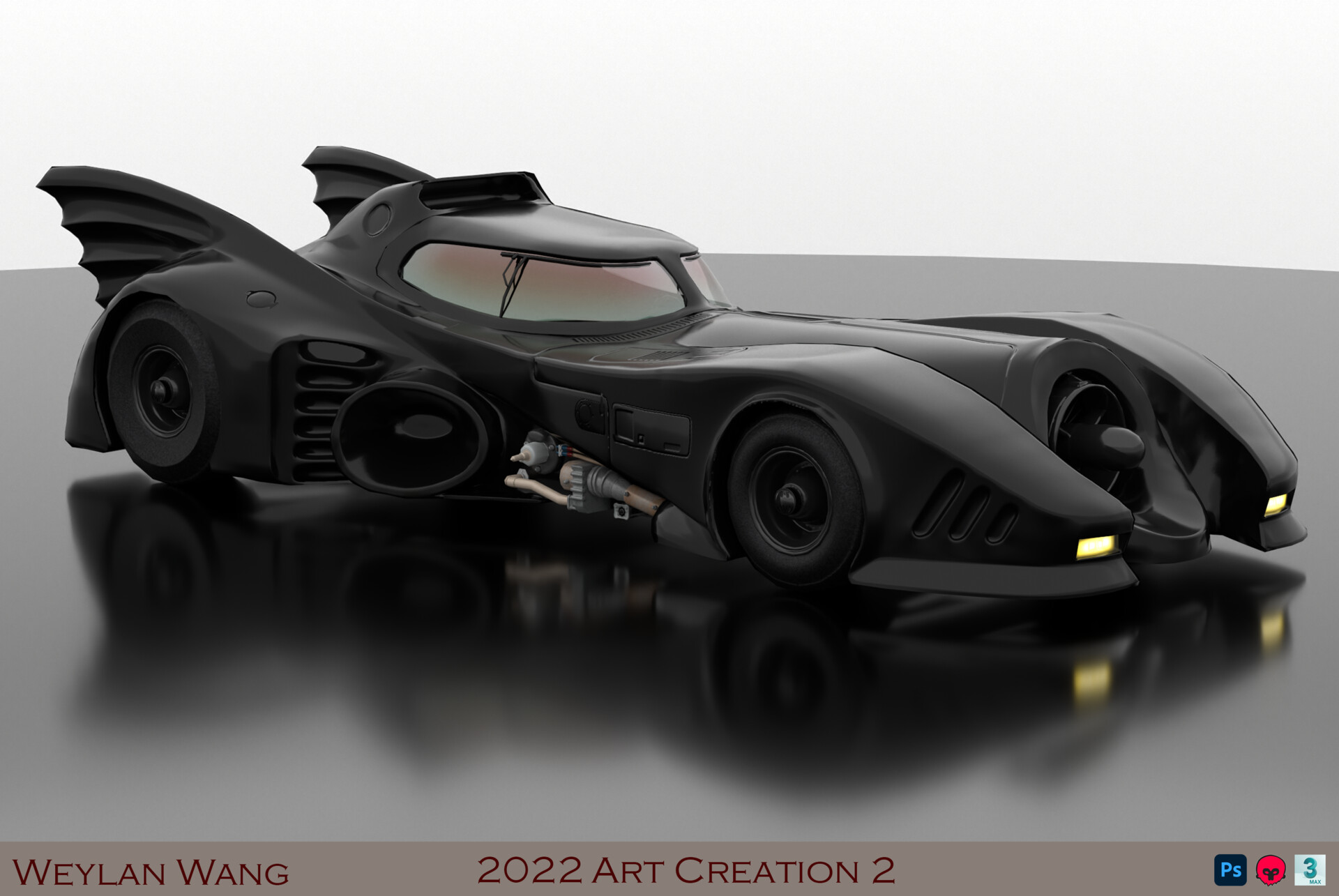 Weylan Weylan - Batmobile 1898 Game Art