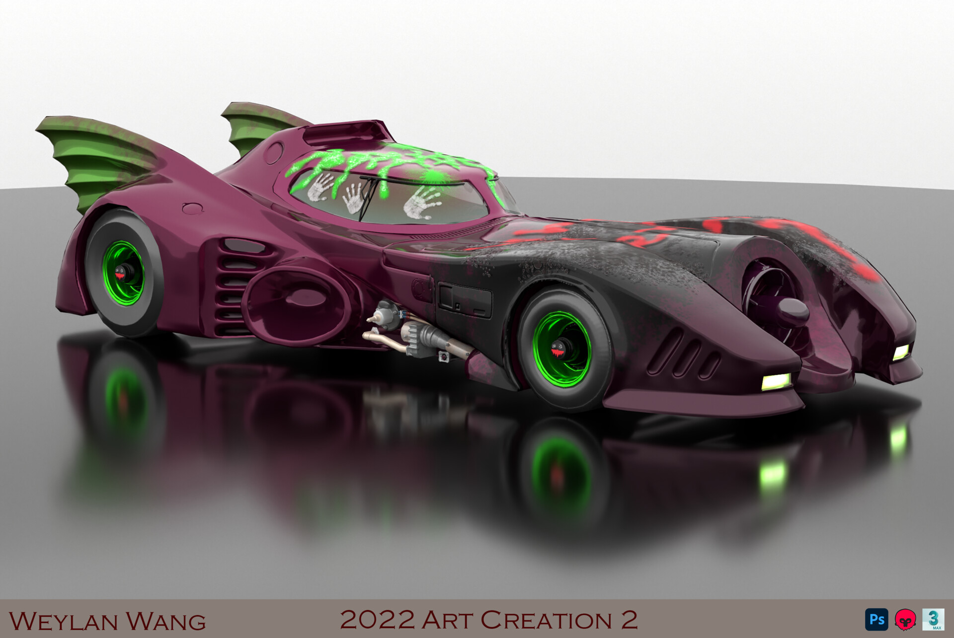 Weylan Weylan - Batmobile 1898 Game Art