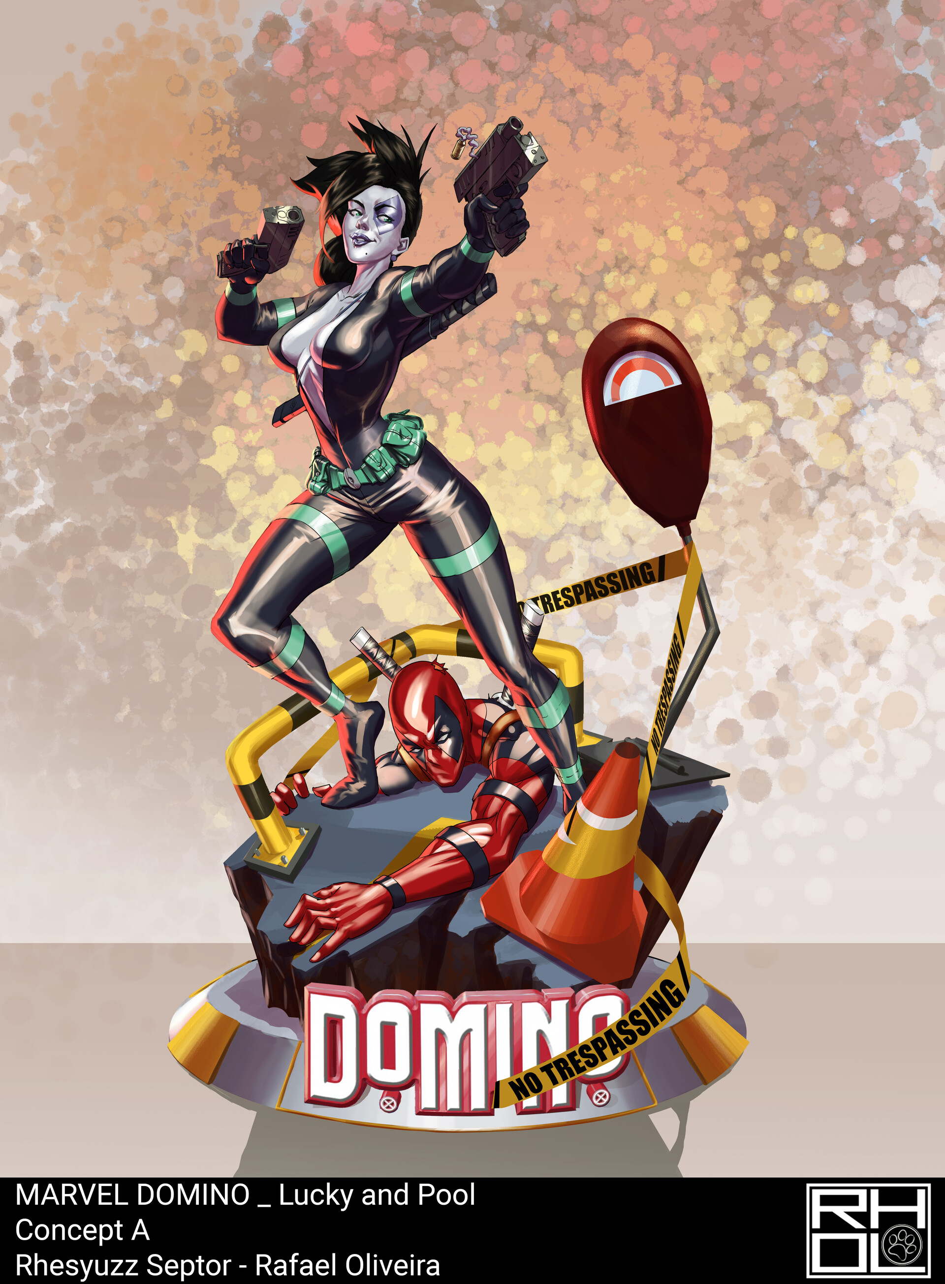 ArtStation - MARVEL'S DOMINO - LUCKY AND POOL