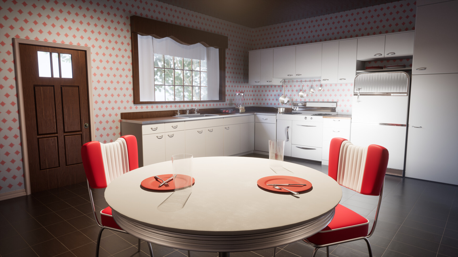 Trevor Farriss - Retro Inspired Kitchen - Unreal Engine 5