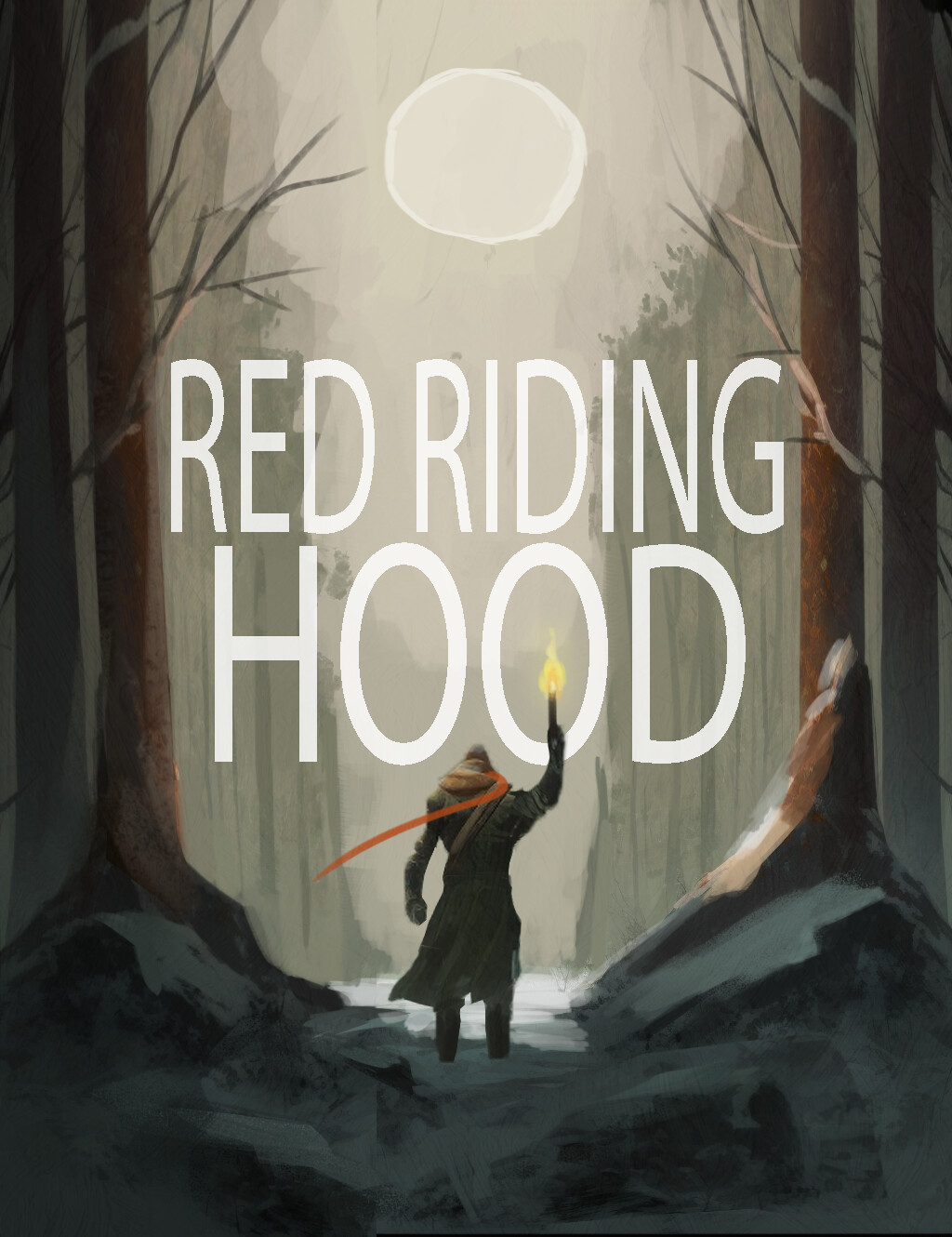 ArtStation - Red riding hood cover (wip)