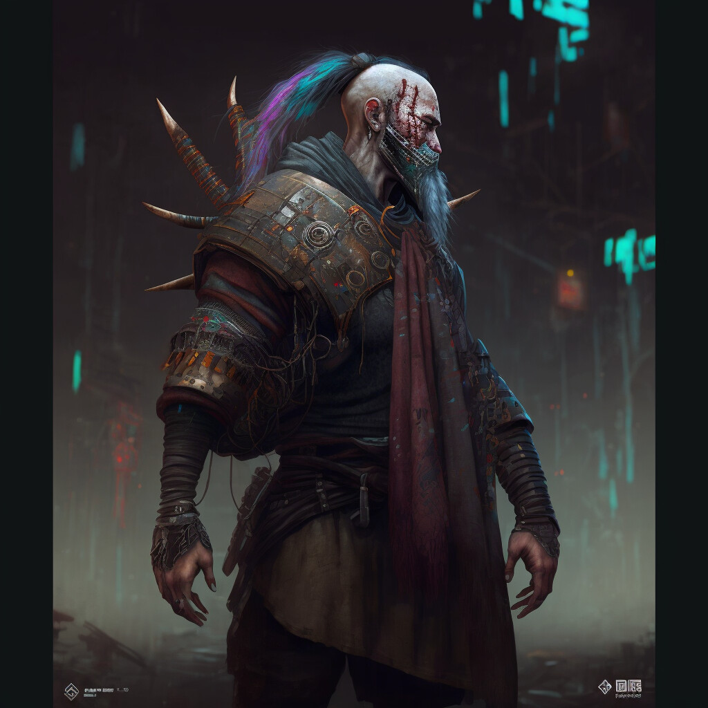 ArtStation - Danger Cyber Shamanic Cossack
