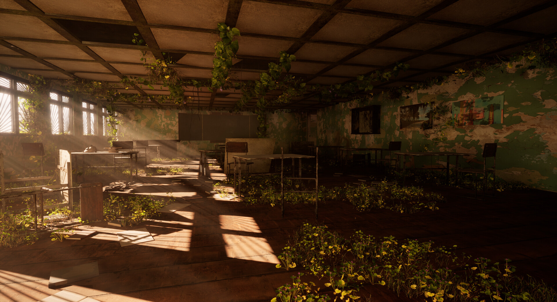 ArtStation - post-apocalyptic school