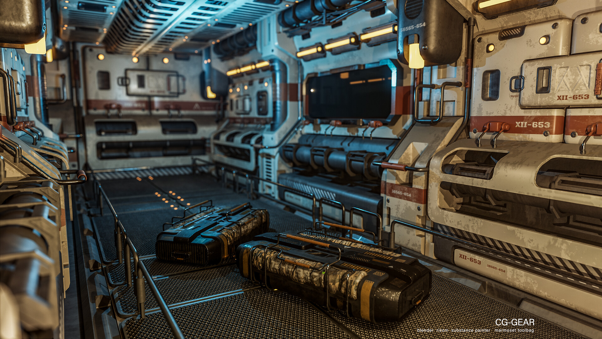 CG GEAR - sci-fi corridor