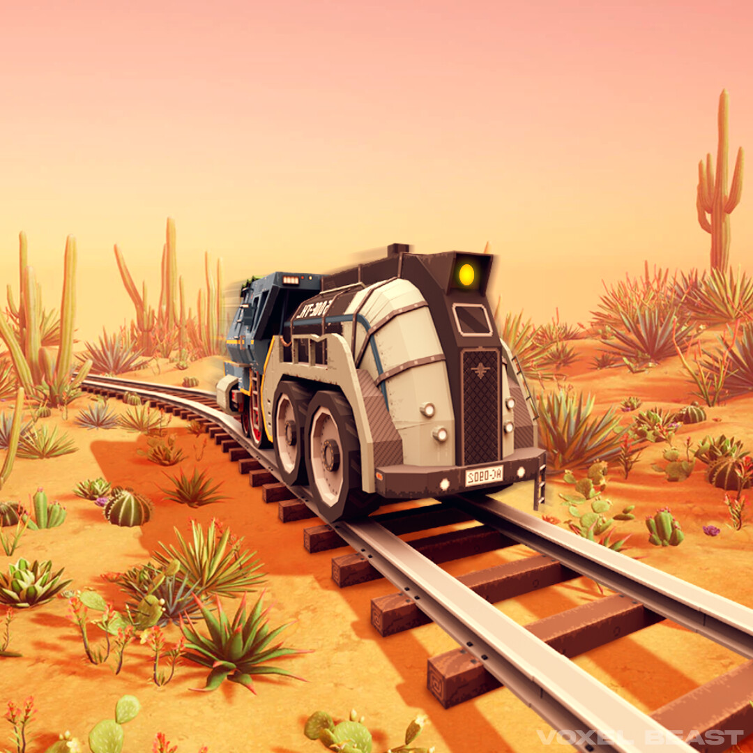 ArtStation - 600E-TH.. Train Diorama