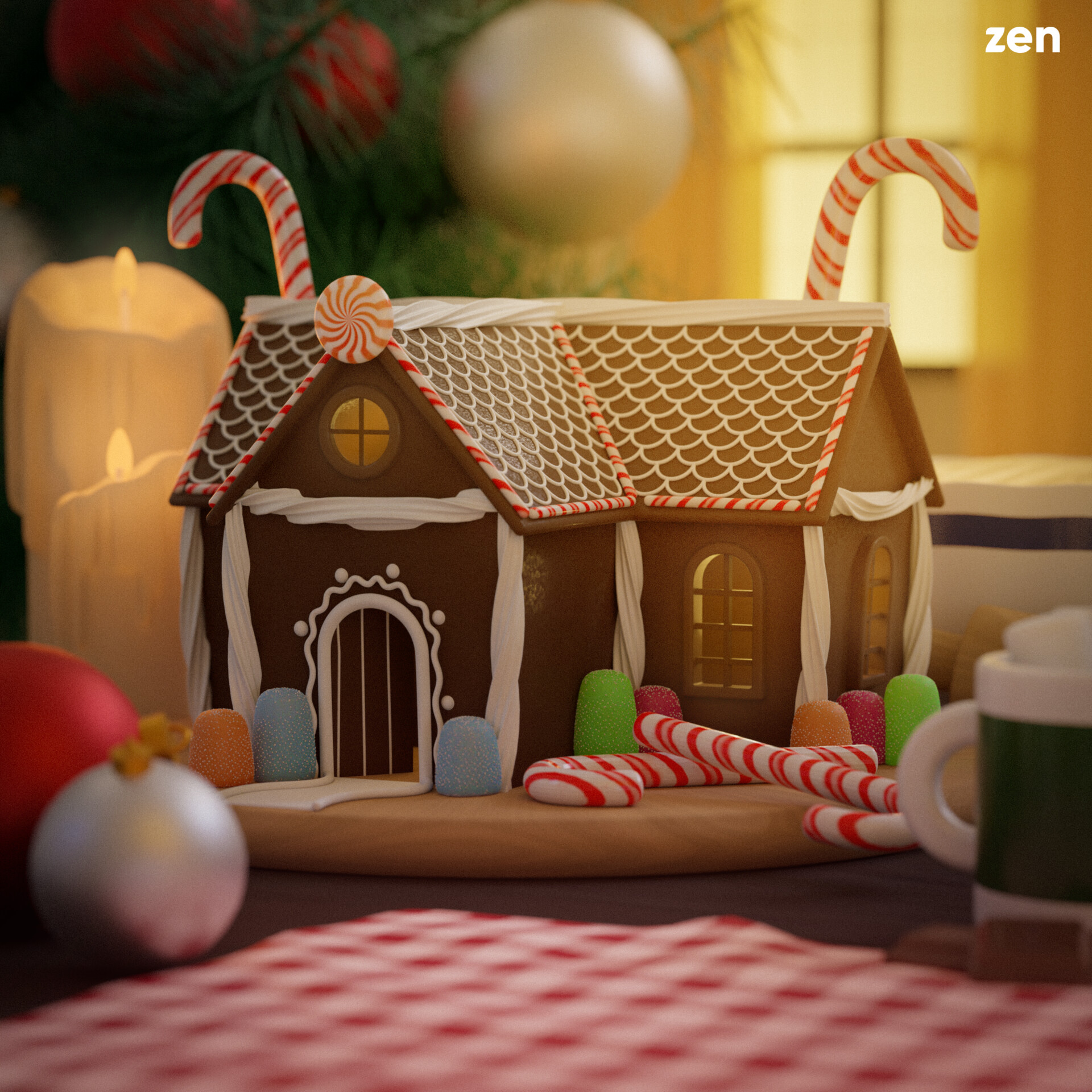 ArtStation - Gingerbread House