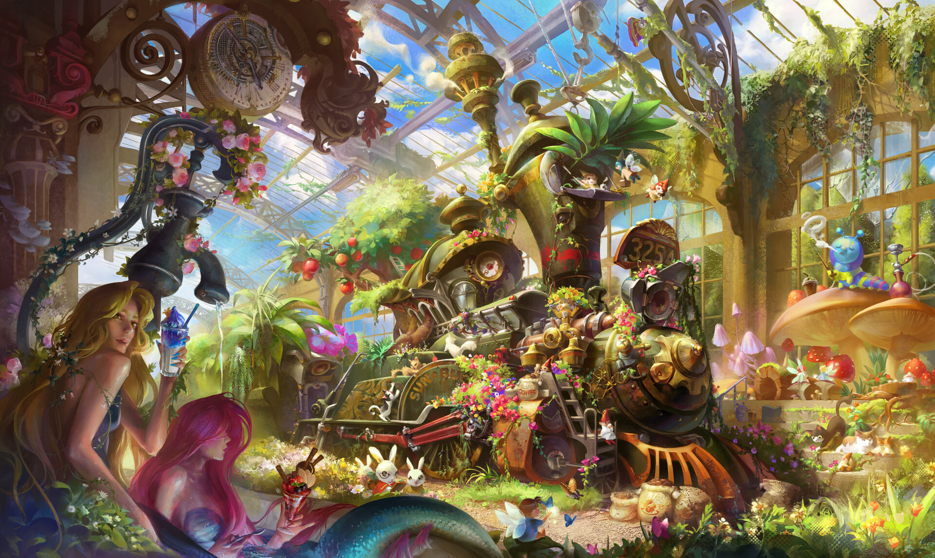 ArtStation - Fantasy train station