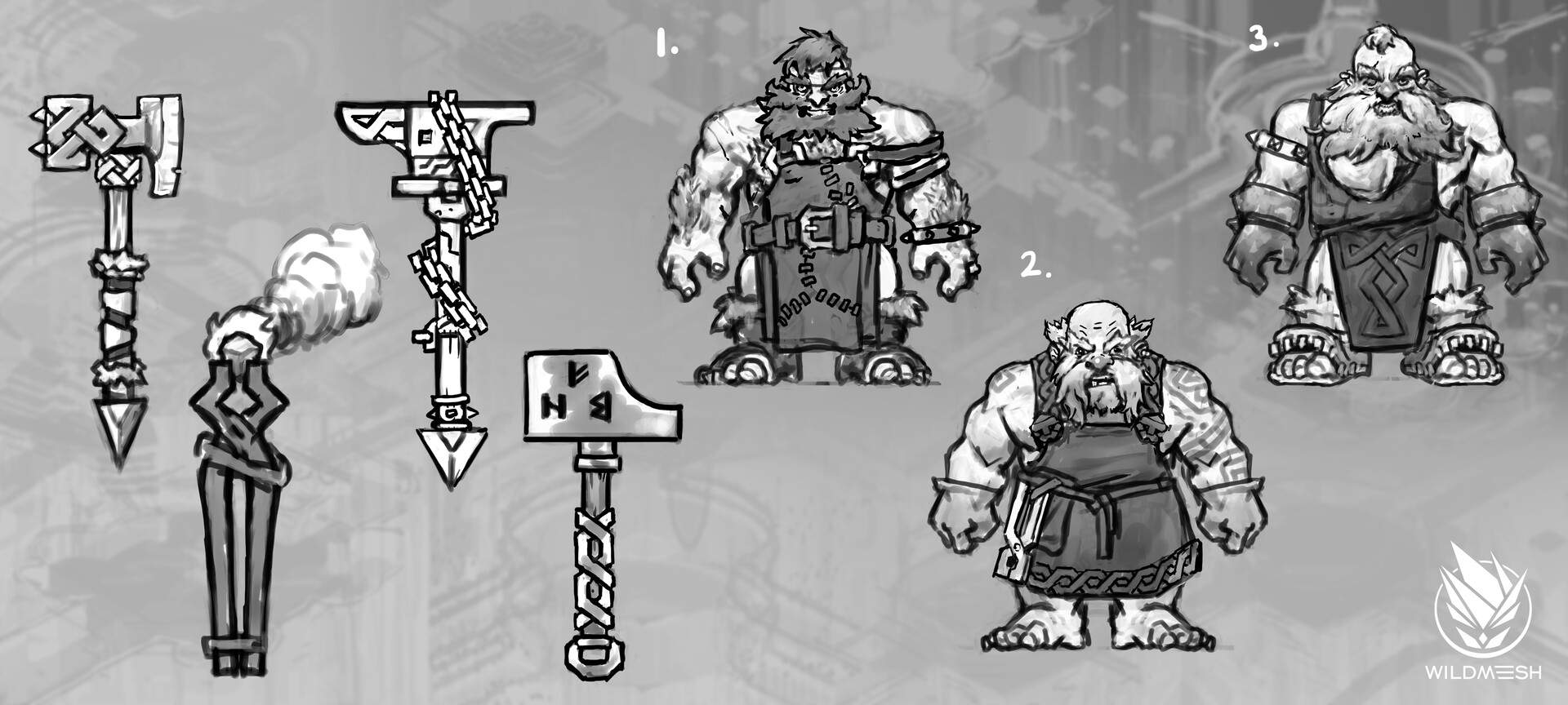 ArtStation - Fantasy Dwarves 1 for Wildmesh