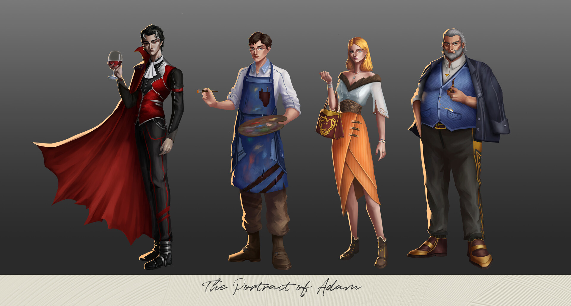 Della Olimdo - The Portrait of Adam - Characters