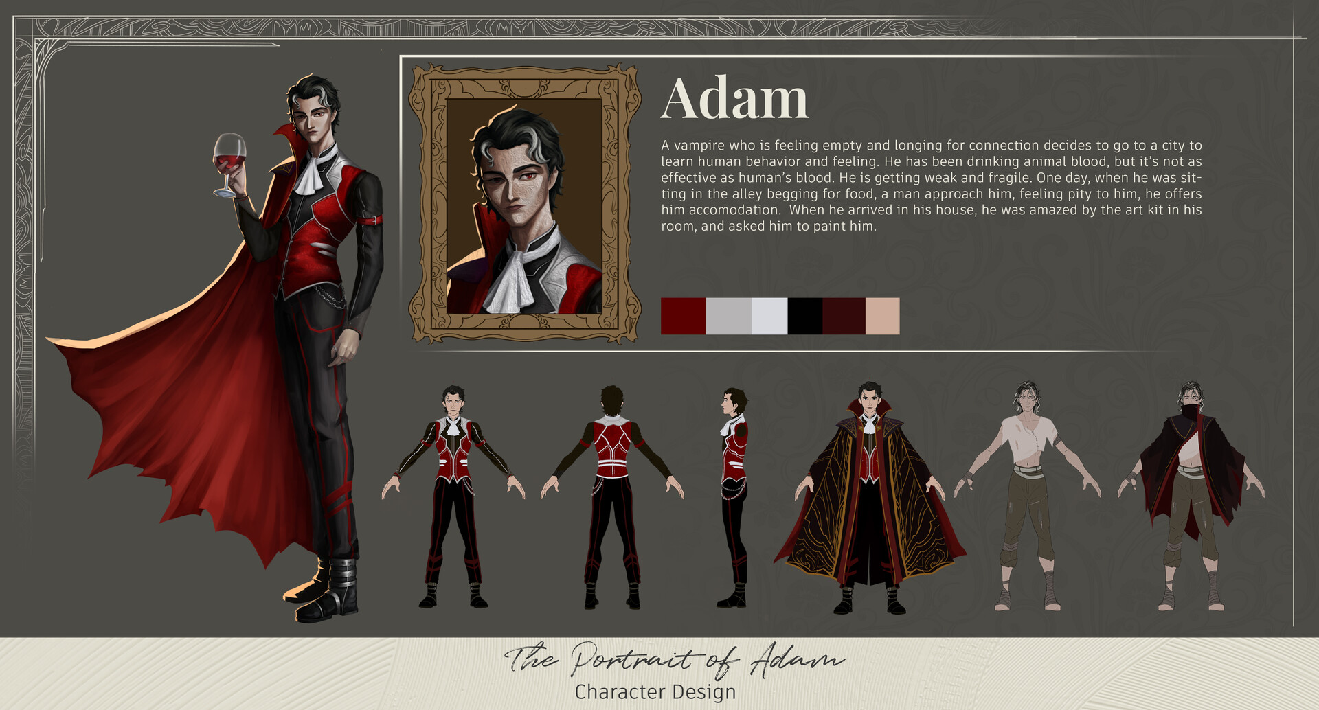 Della Olimdo - The Portrait of Adam - Characters