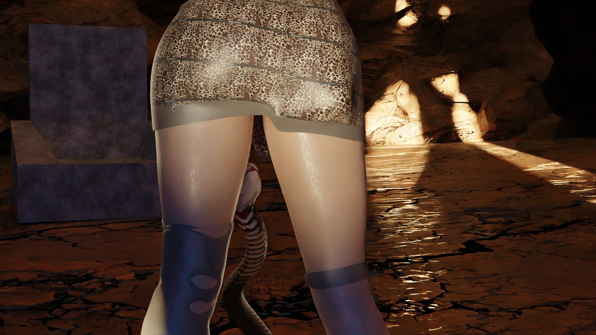 ArtStation - Cavewoman vs Snake Funny Sexy Animation 12