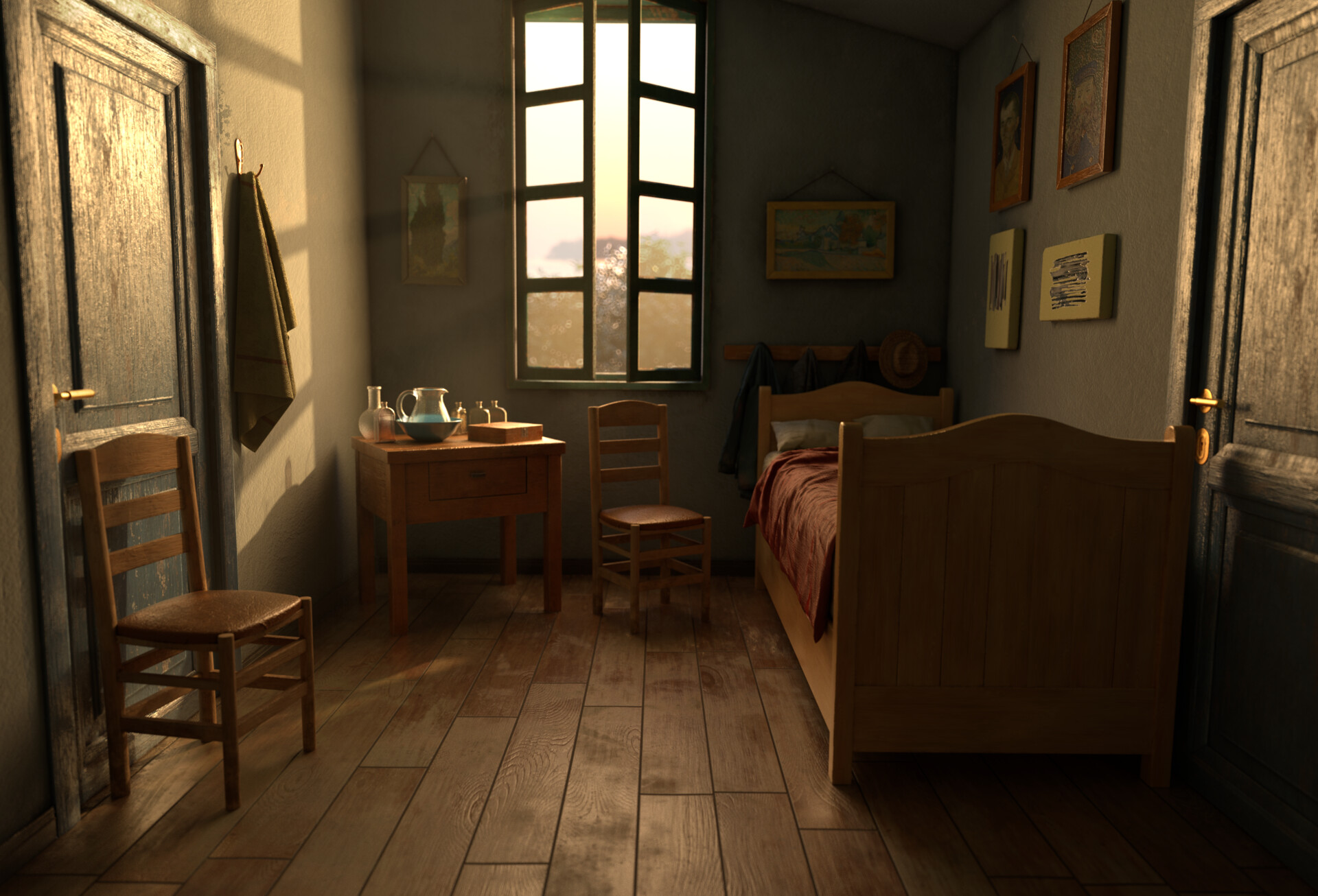 ArtStation - The Bedroom - Van Gogh