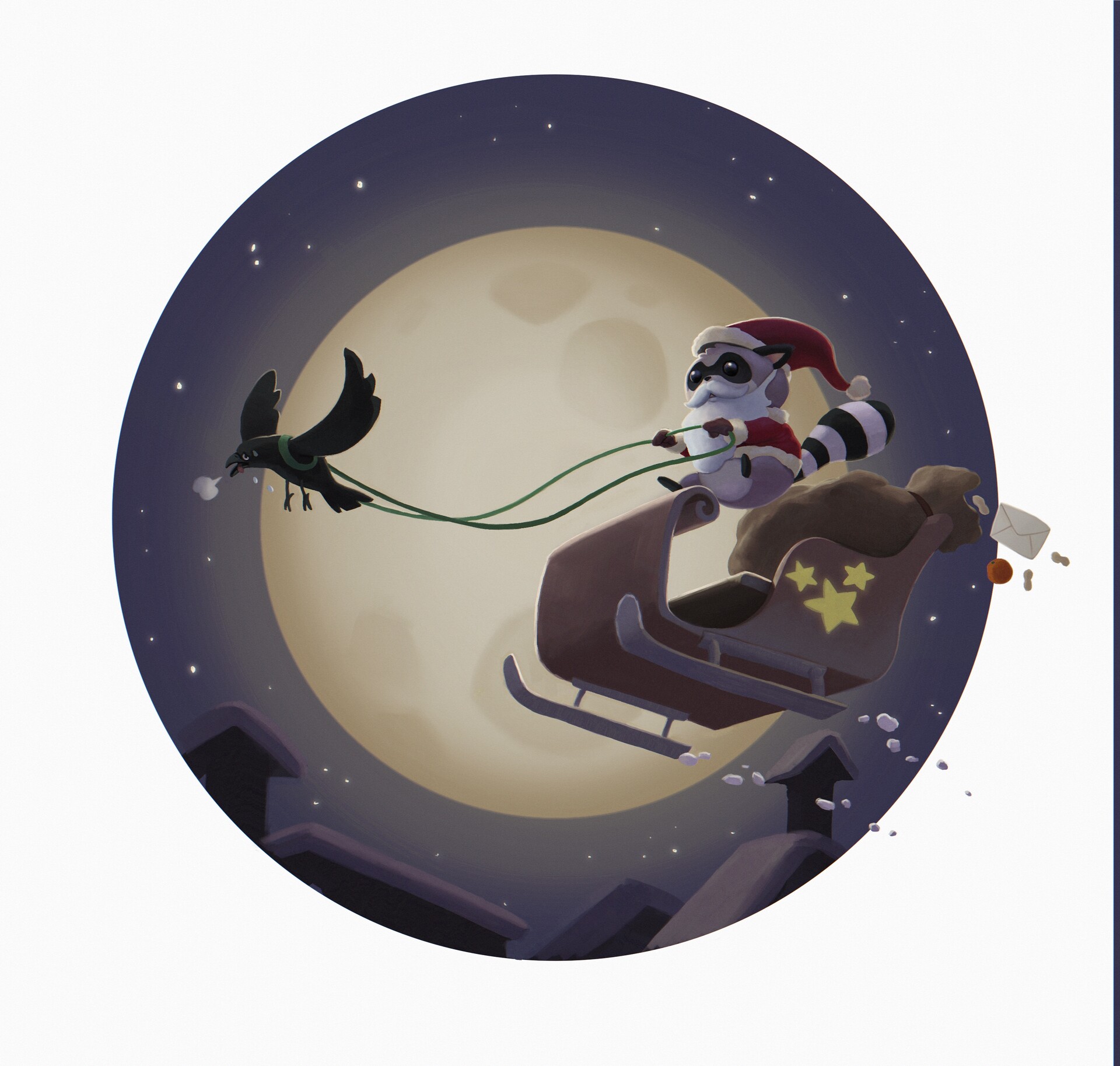 ArtStation - Christmas Raven