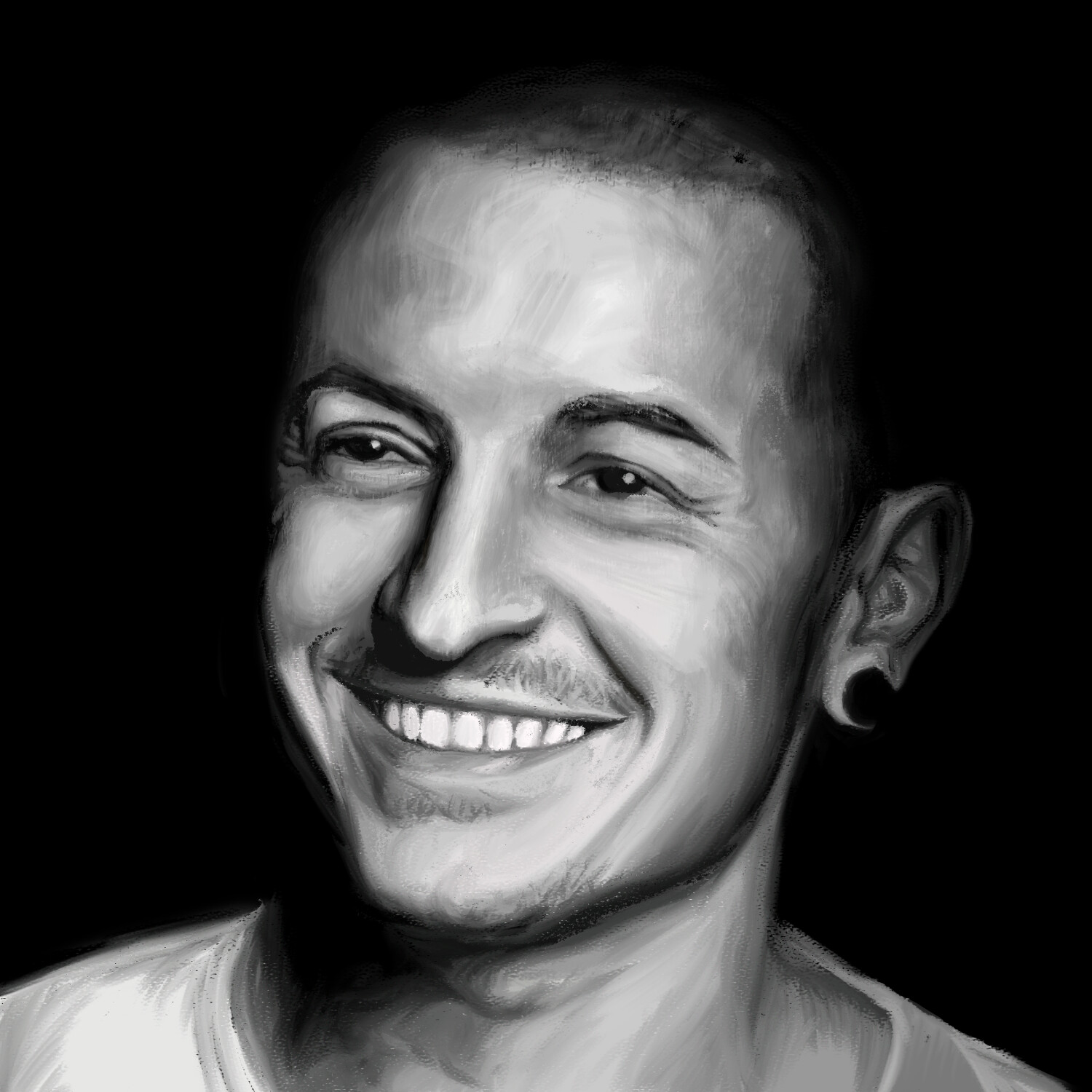 ArtStation - Portrait from photo - Chester Bennington