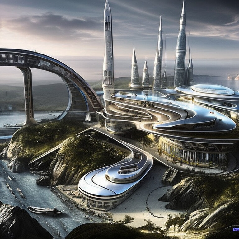 ArtStation - Sci-fi city Vladivostok