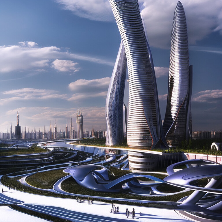 ArtStation - Futuristic city Moscow