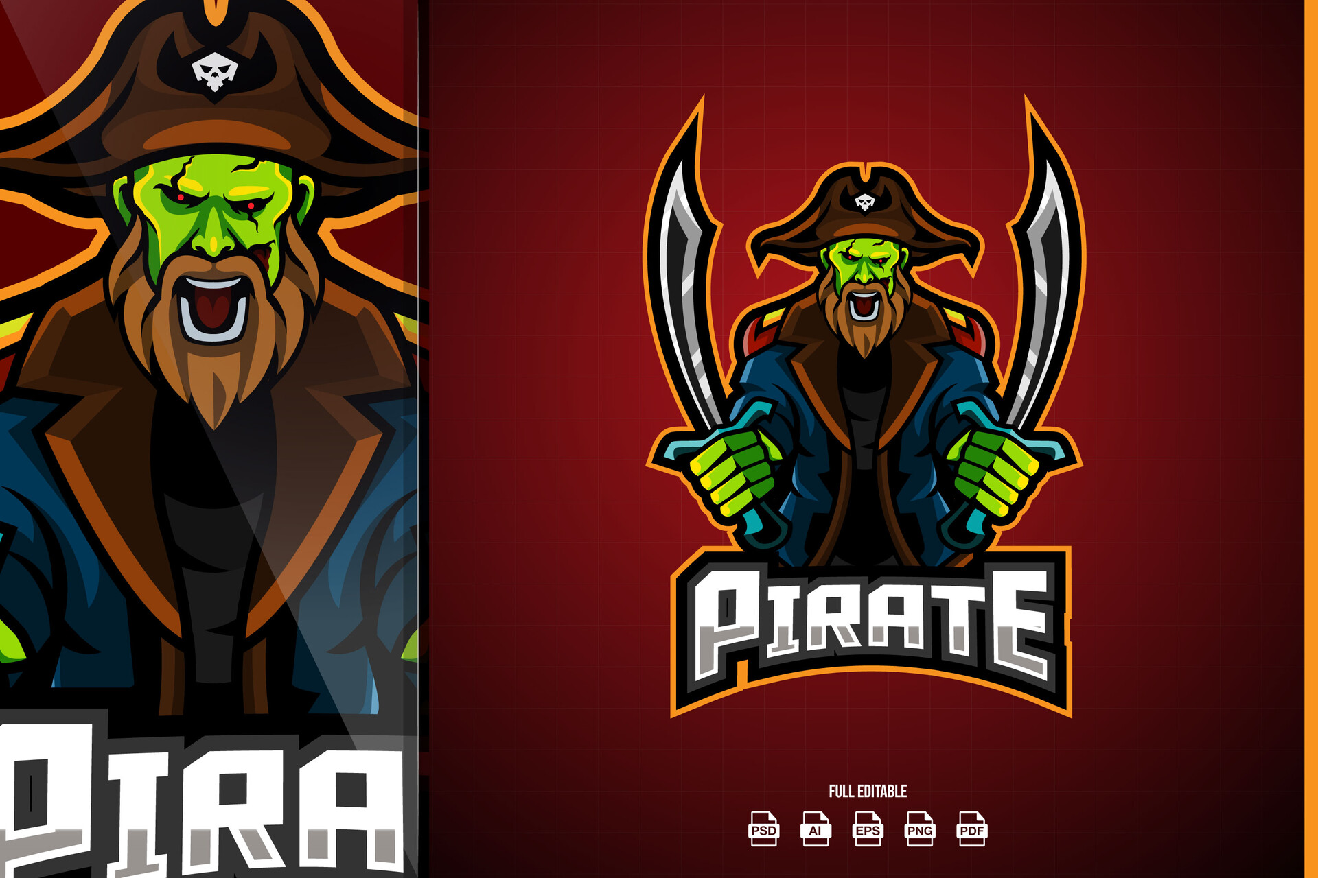 Pirate Mascot Logo