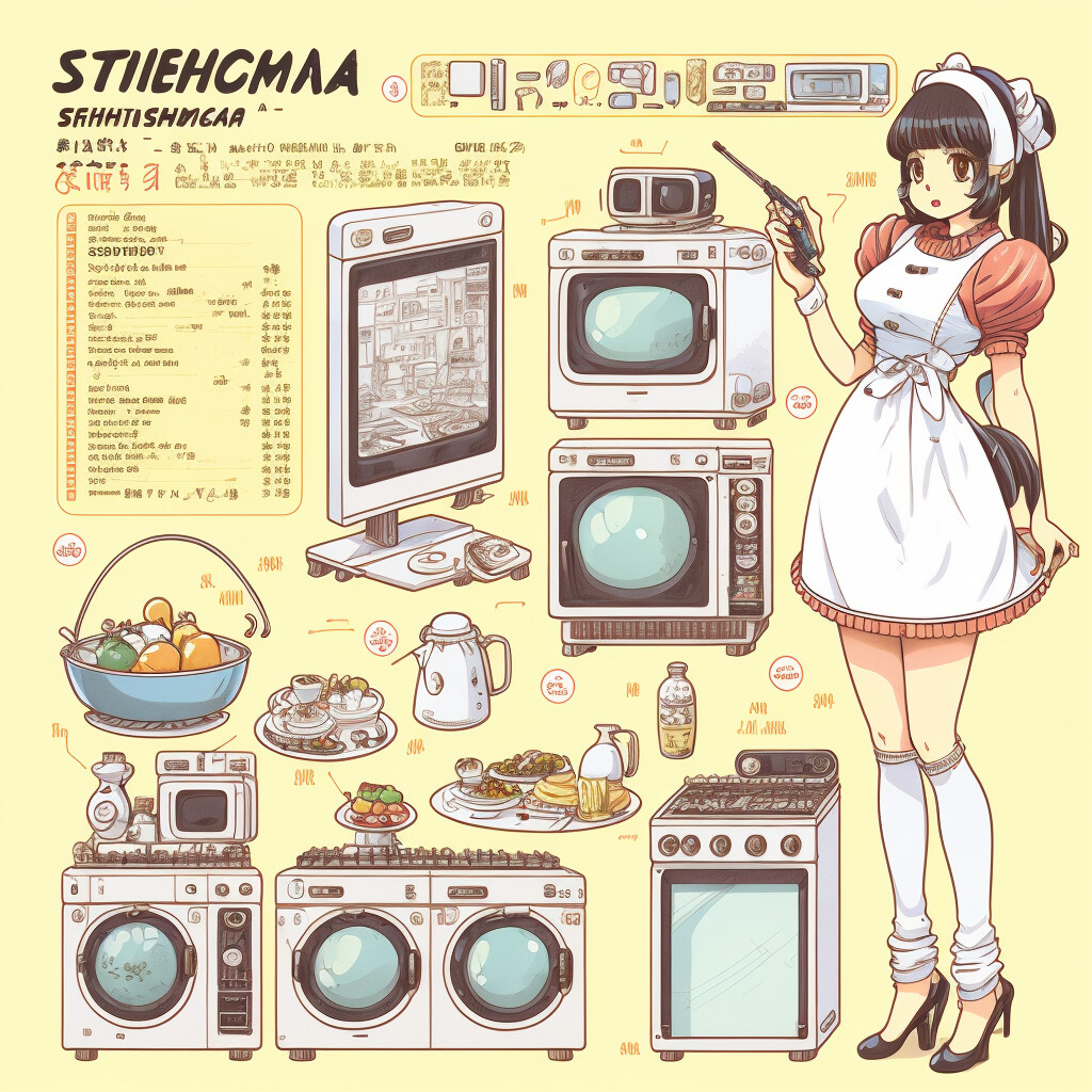 ArtStation - 1950s Housewife characters reference sheet