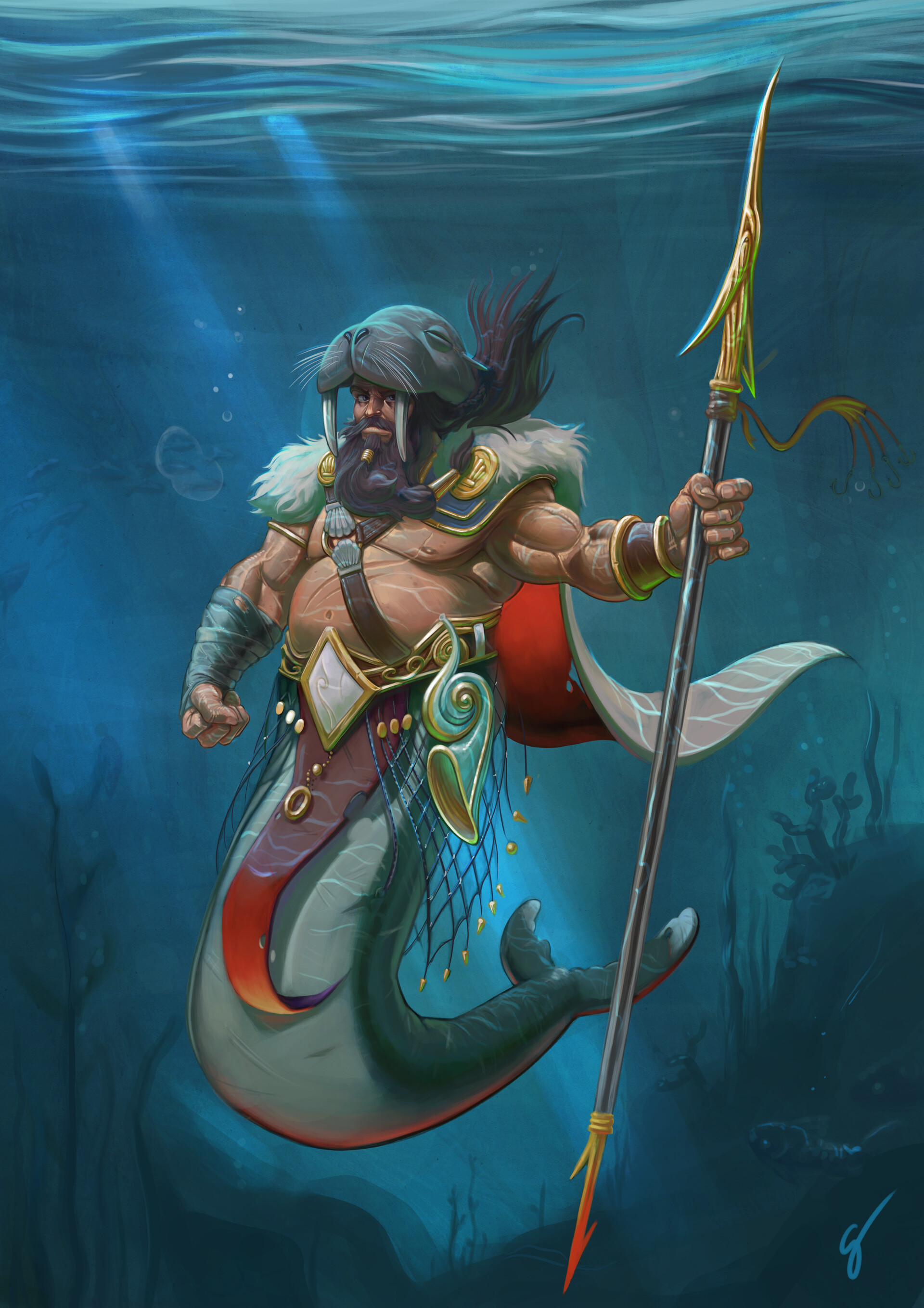 ArtStation - Commissioned Seal merman