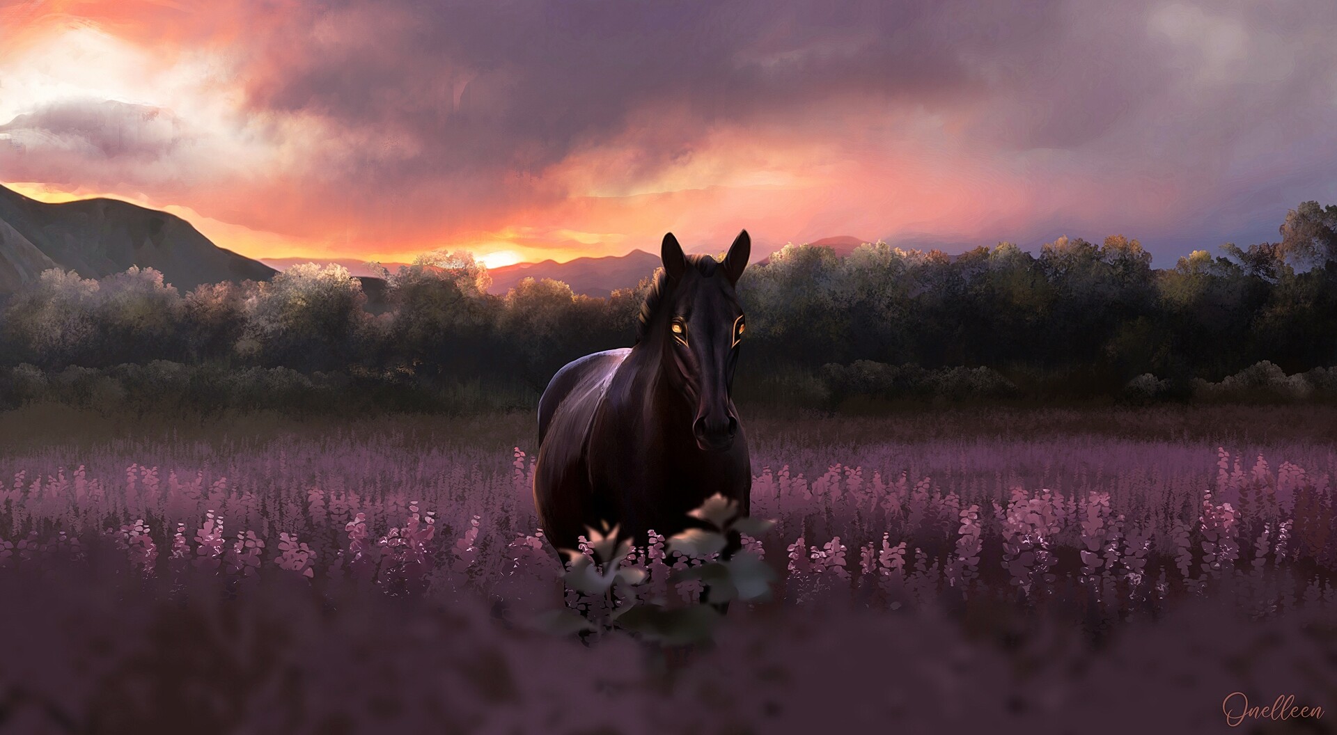 ArtStation - Golden sunset