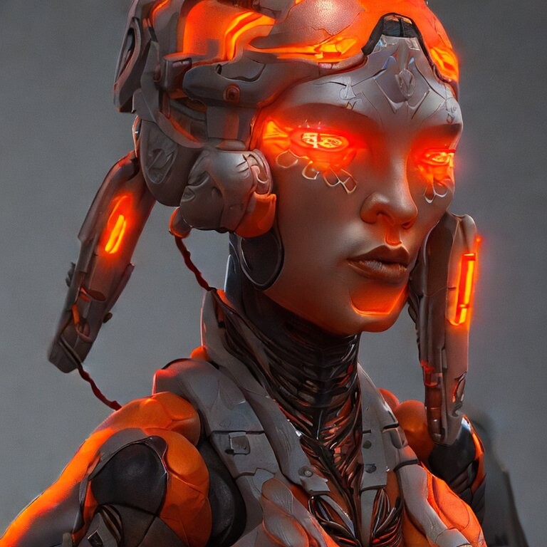 ArtStation - Futuristic cyborg concept