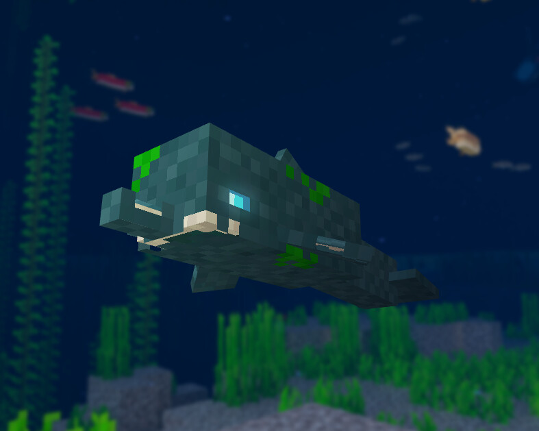 ArtStation - Minecraft's Zombie Dolphin - Fan Made