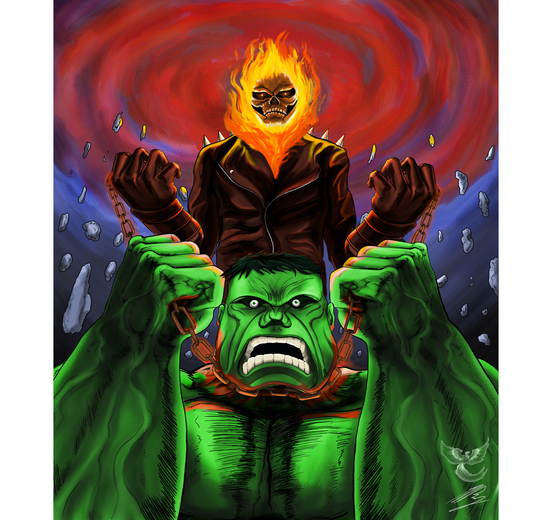 ArtStation - Rider chains the Beast