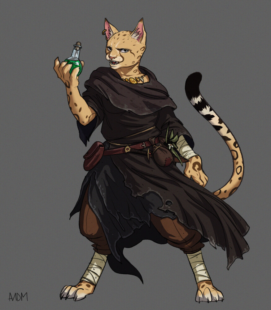 ArtStation - Tabaxi alchemist commission