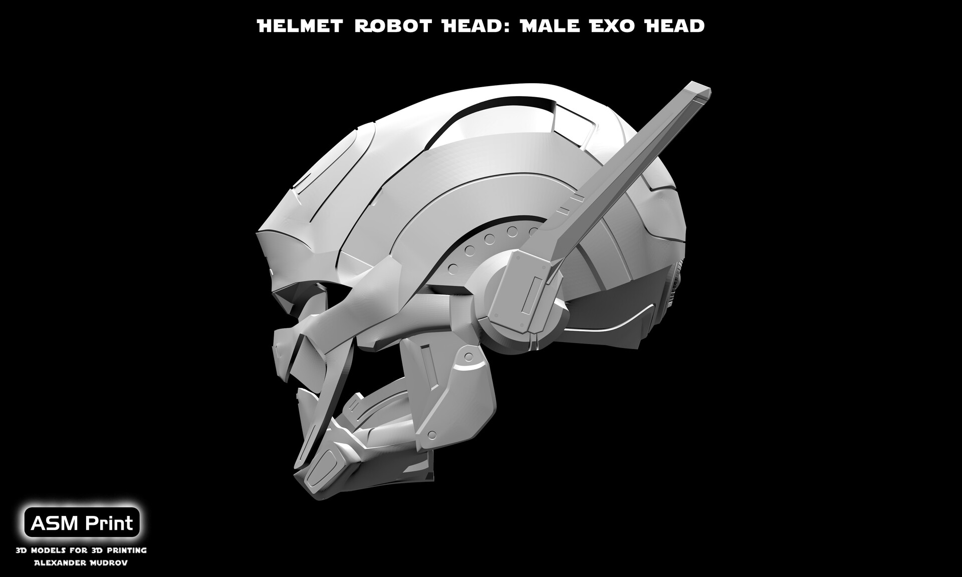 ASM Print - Helmet Robot Head: Male Exo Head - Destiny 2