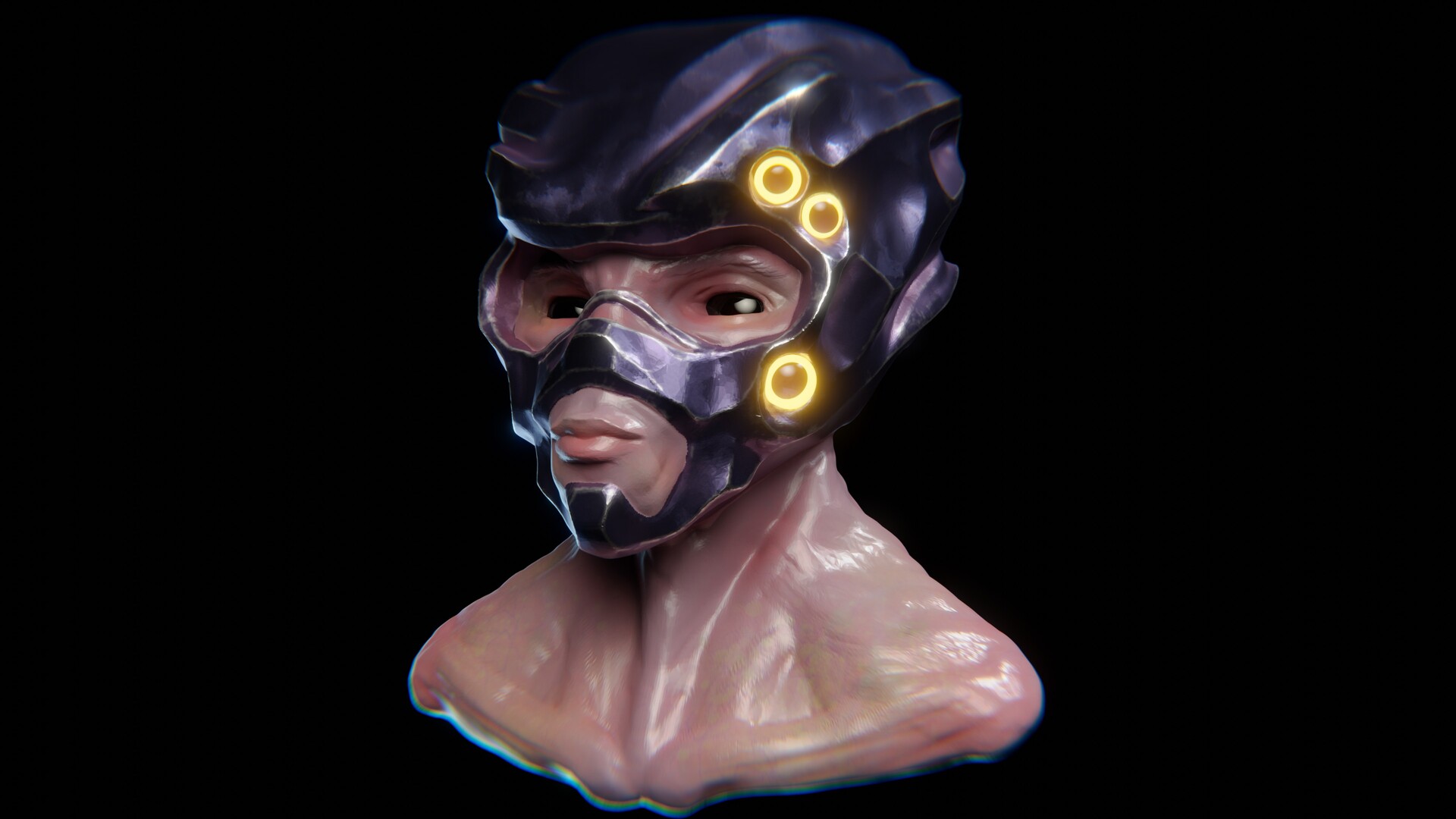 ArtStation - Alien Helmet Concept Renders (ZBrush + Substance Painter ...