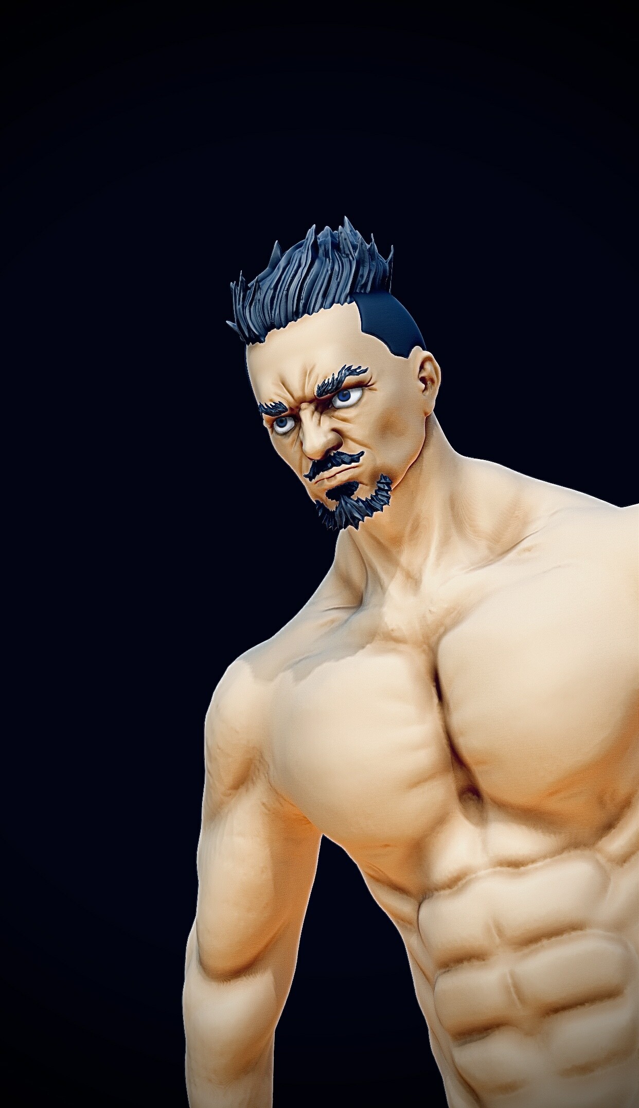 ArtStation - angry man