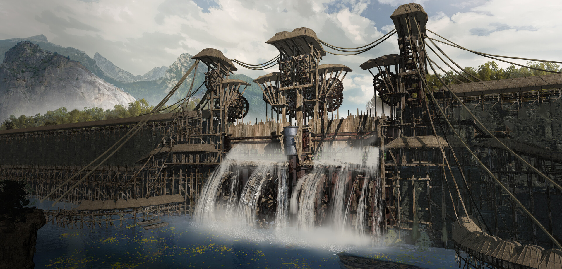 ArtStation - korea CheukUGi wood dam