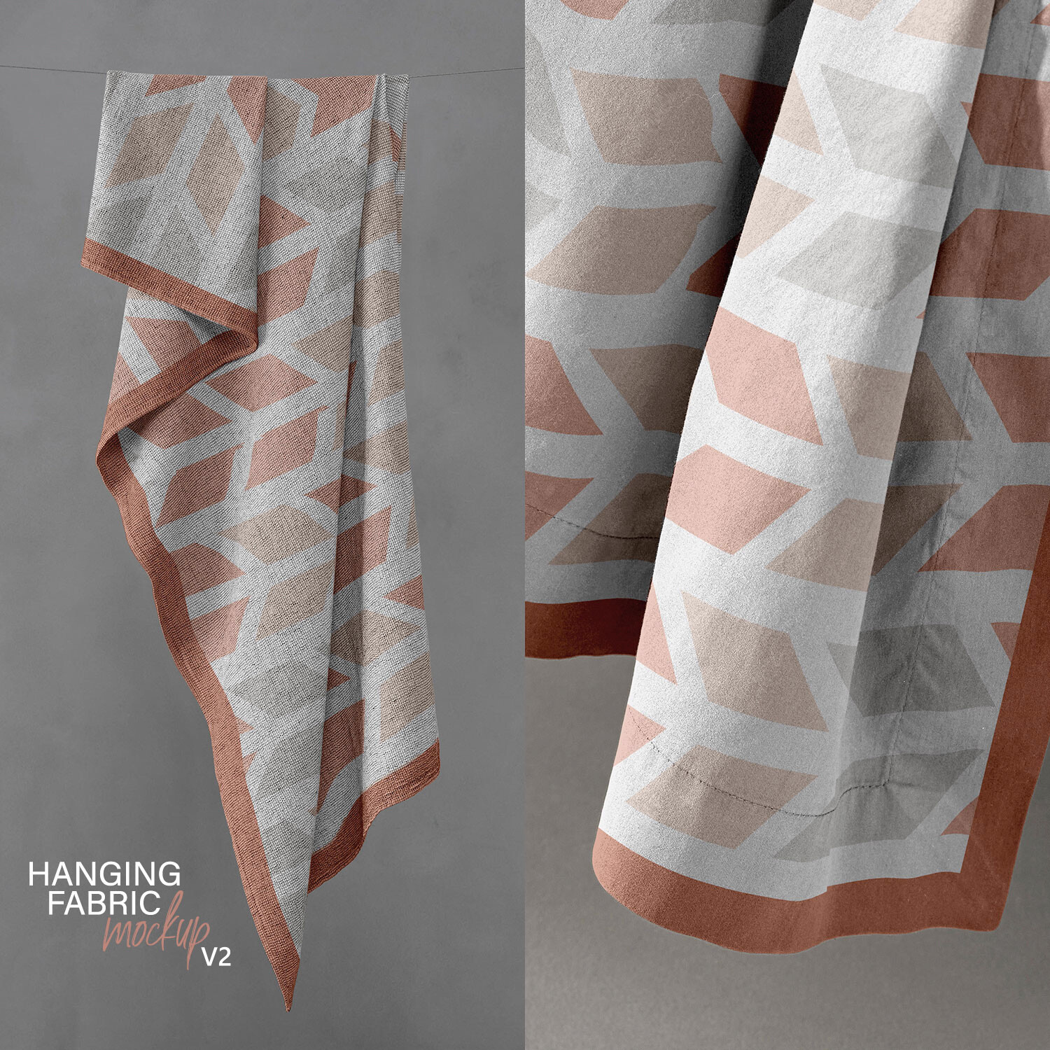 ArtStation - Hanging Fabric Mockup V2