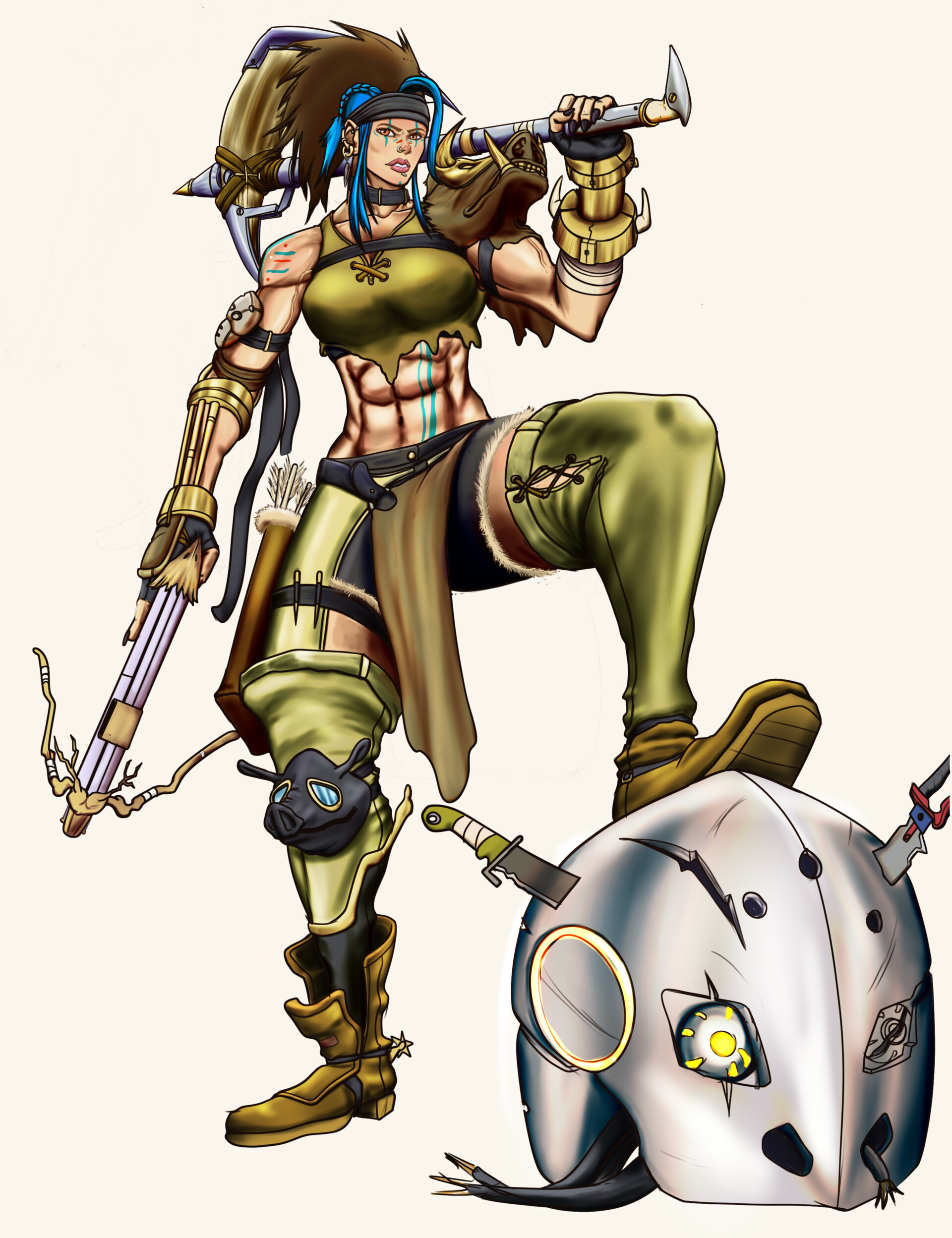 John Johnson - Boar Hunter-Junker Queen fan design