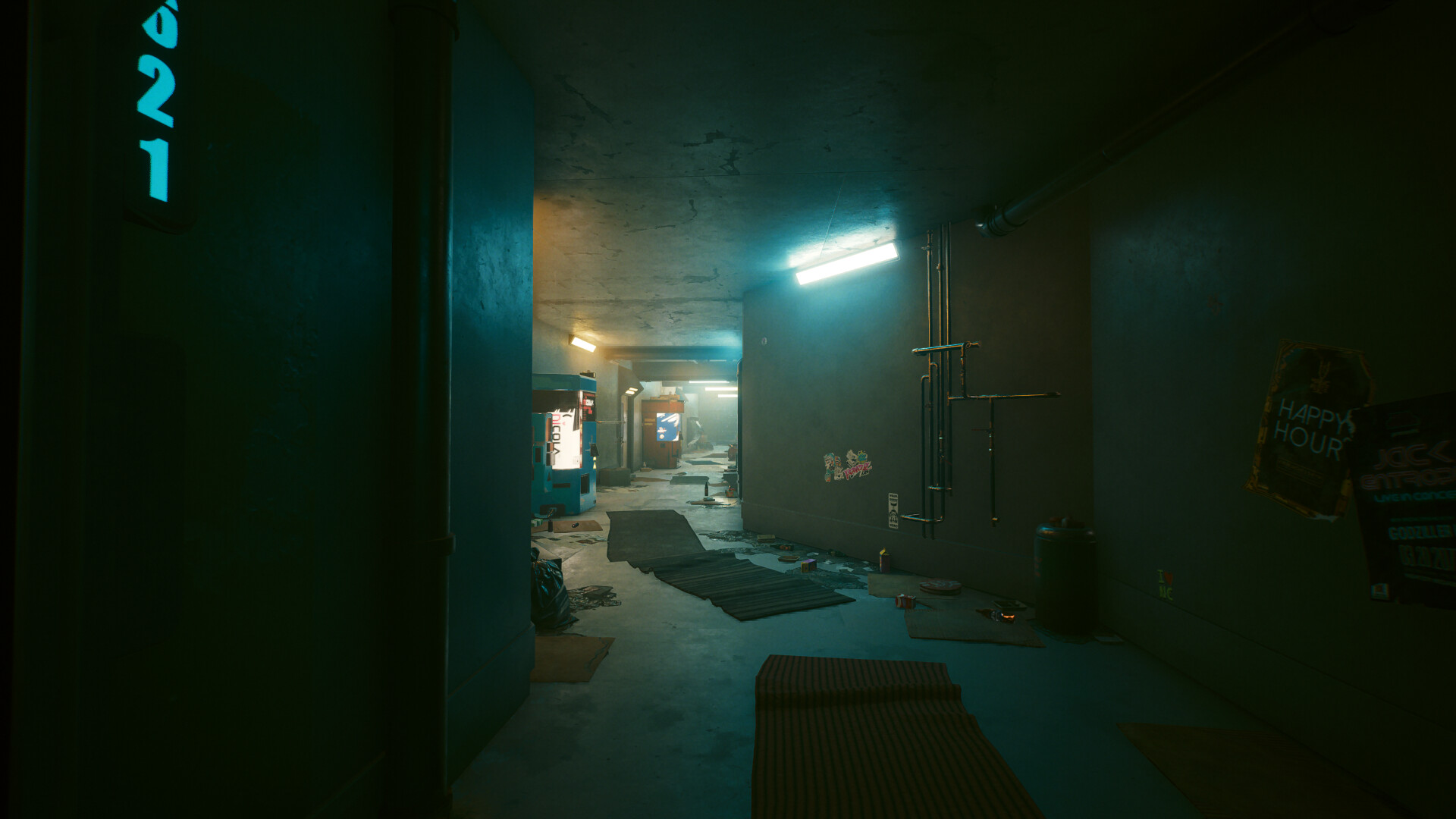 ArtStation - Cyberpunk 2077 megabuilding interior practice