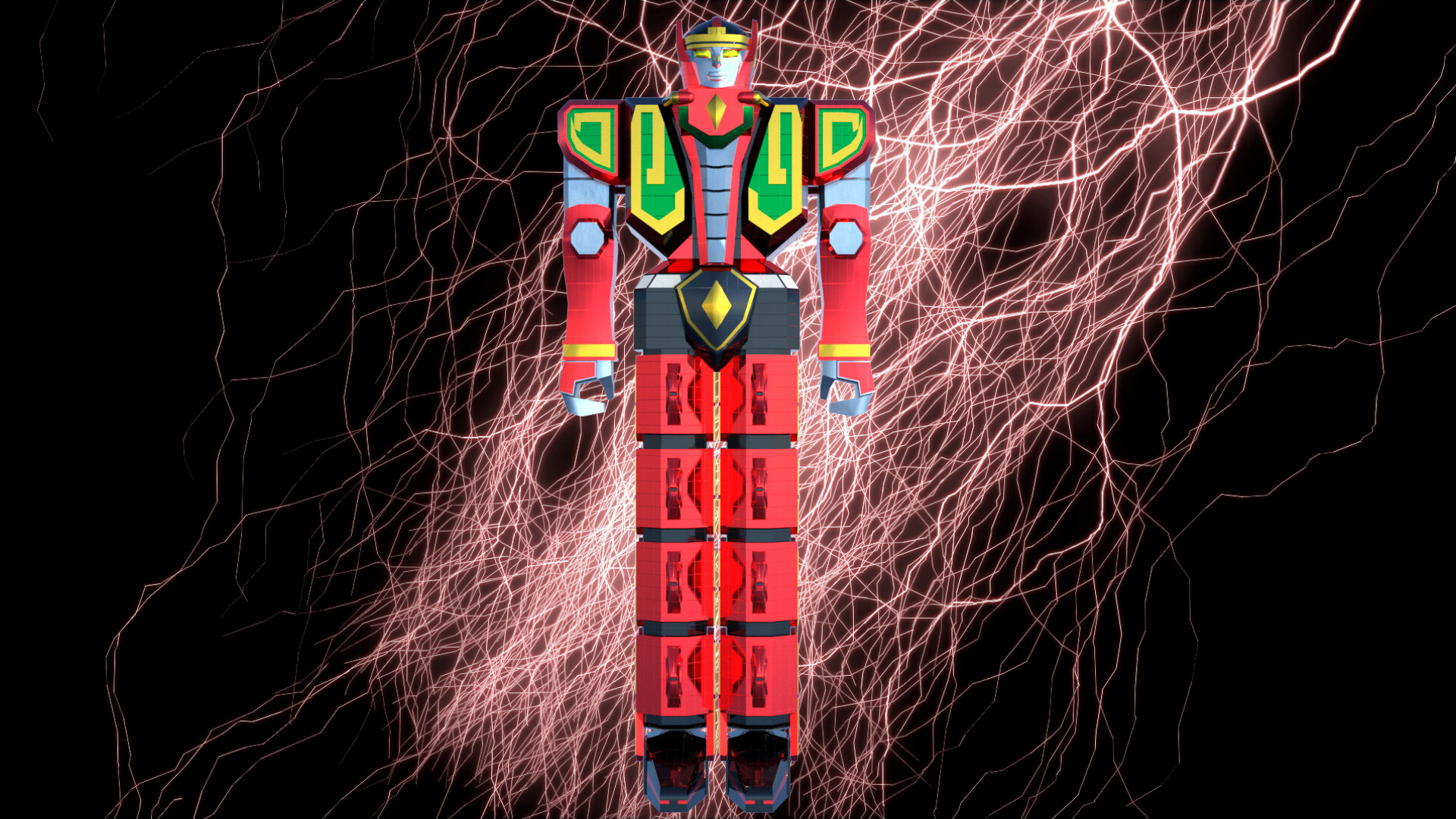 Alvaro Rodriguez - Red Dragon Thunderzord Warrior Mode / Mythical Qi ...
