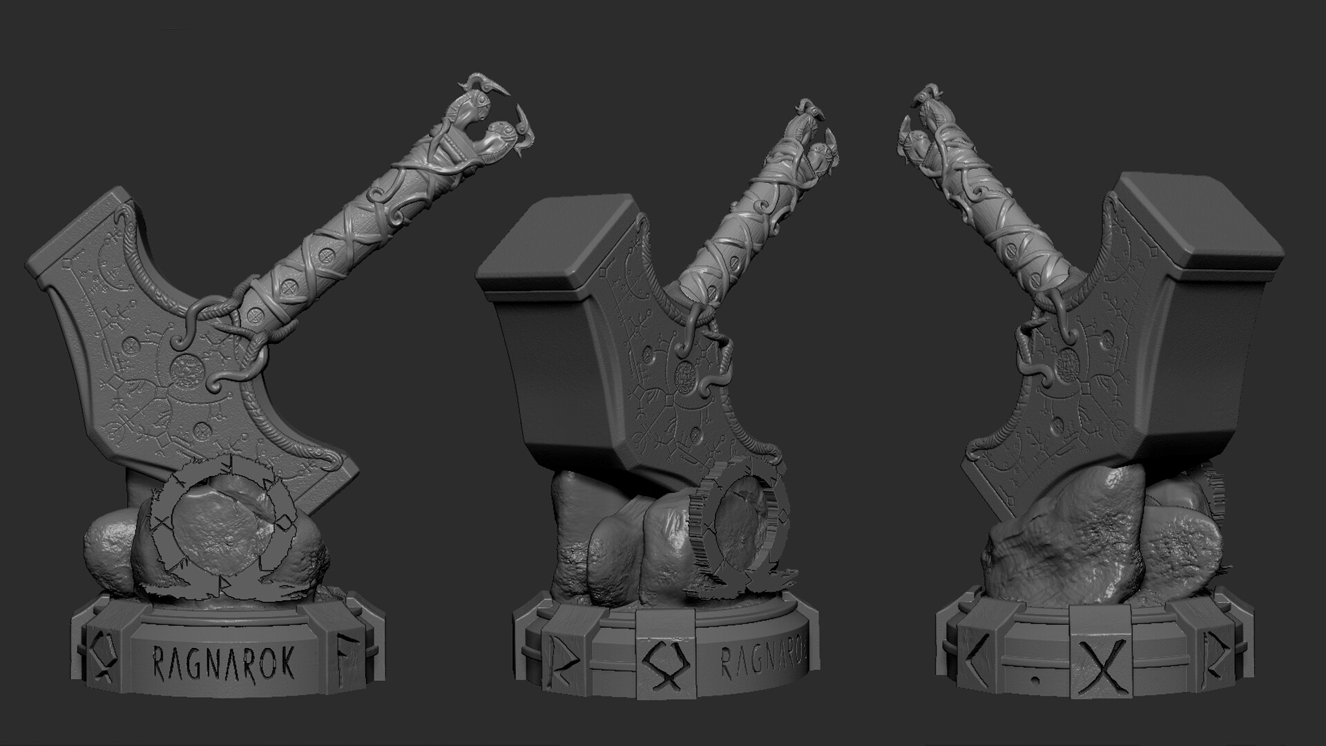 ArtStation - MJOLNIR - GOR OF WAR RAGNAROK