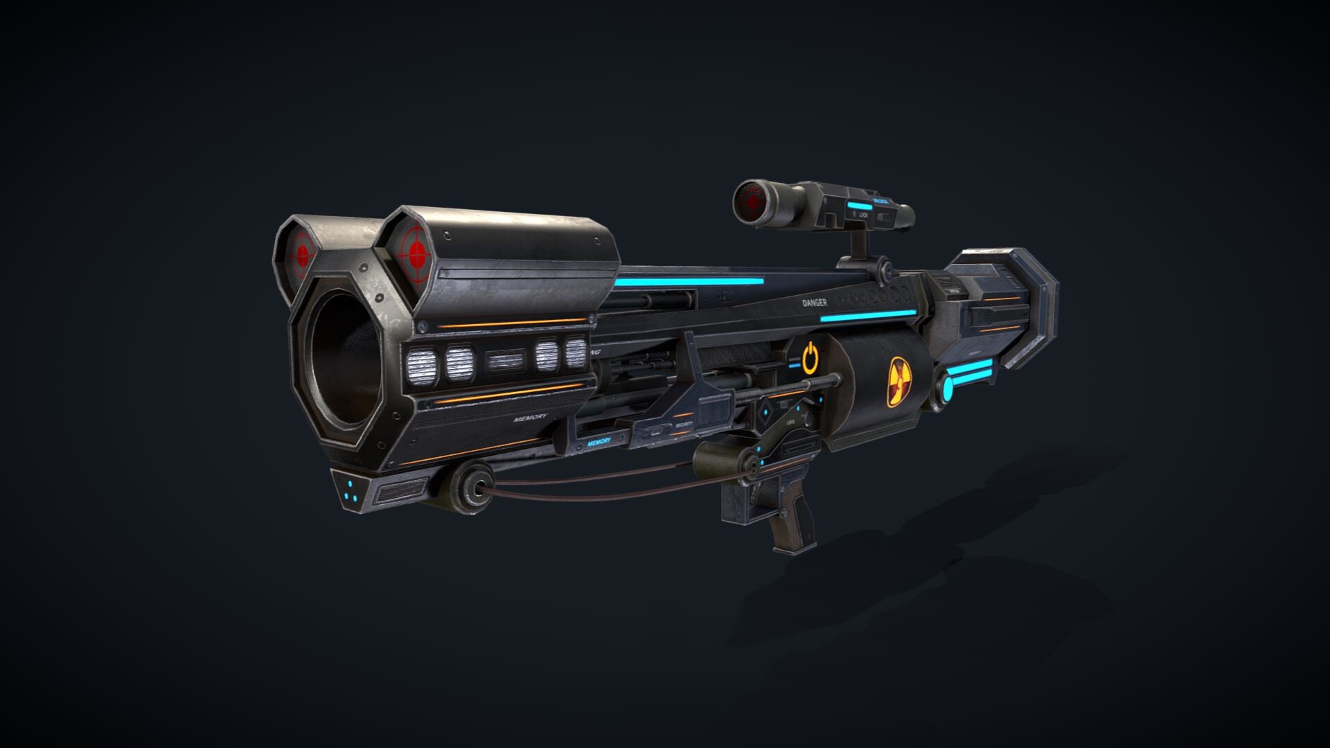 Saif Alshrideh - Sci fi Grenade launcher