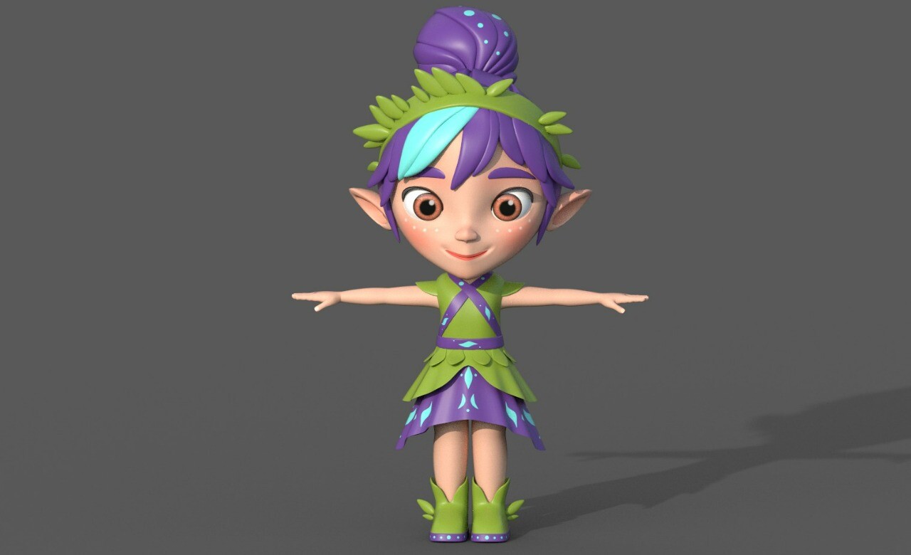 ArtStation - Pixie Doll. Cartoon character