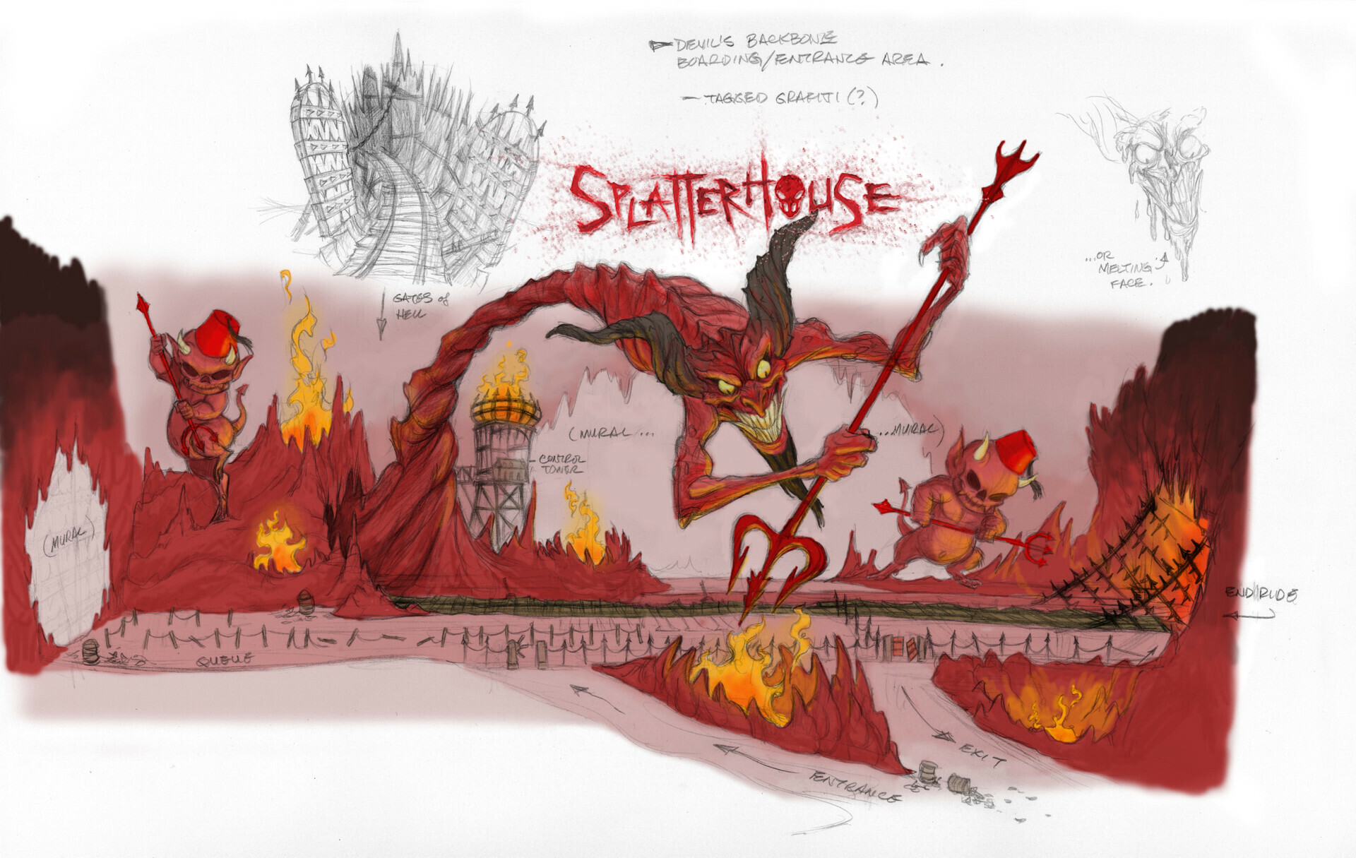 ArtStation - Splatterhouse Environment/Props