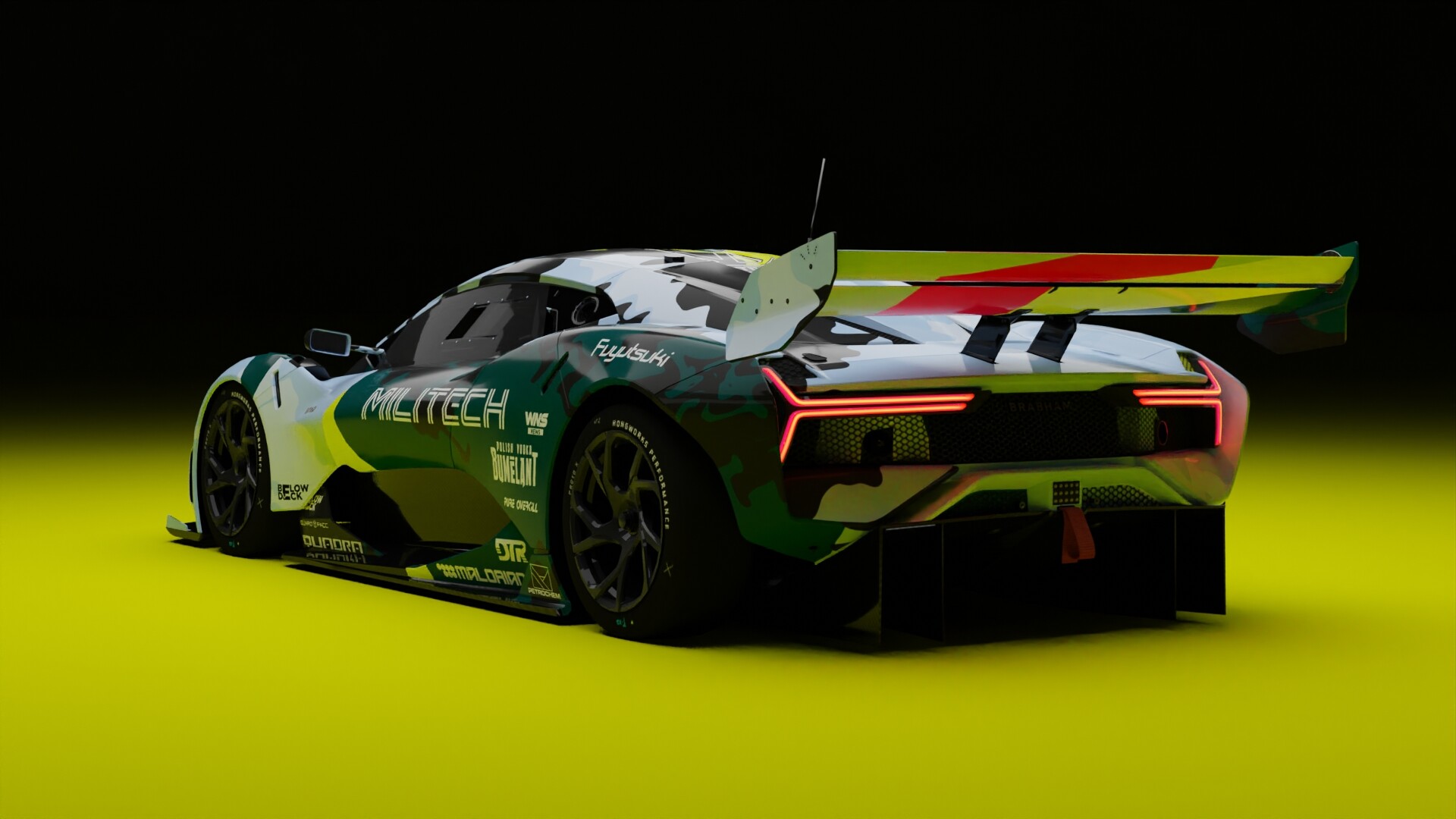 ArtStation - Brabham BT62 Cyberpunk 2077 Militech livery
