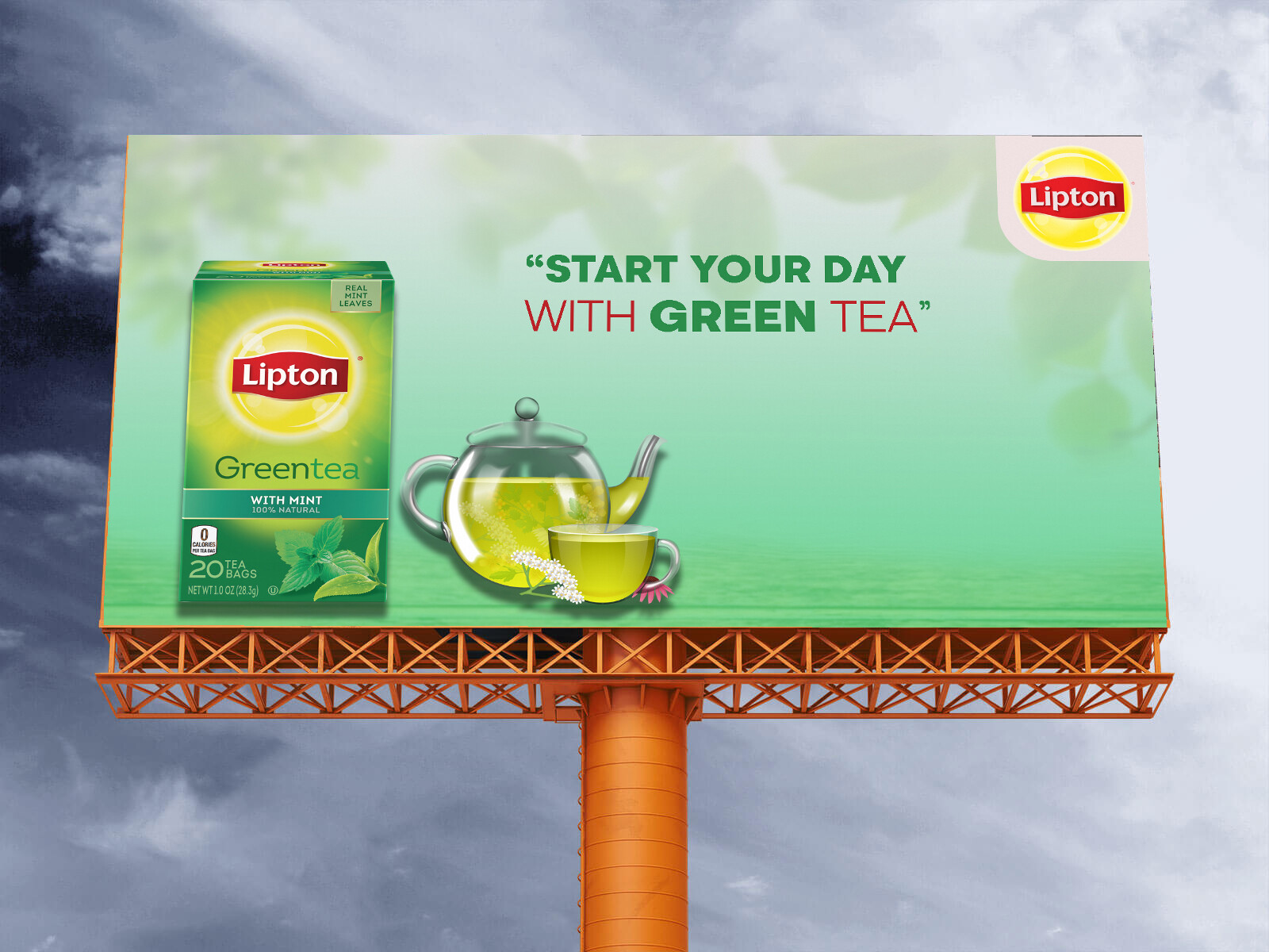 ArtStation - Lipton Hoarding Mockup