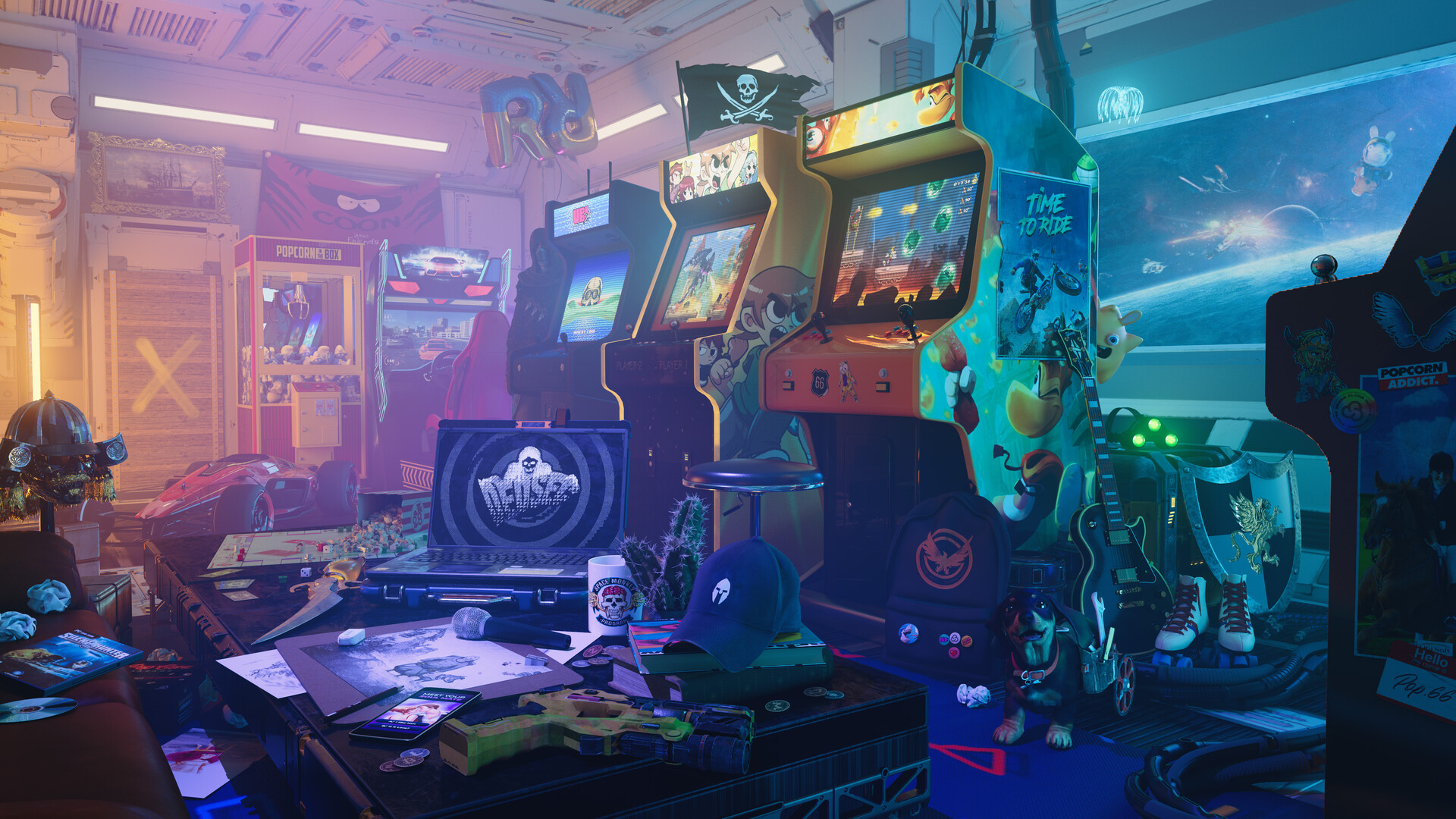 ArtStation - Space Gaming Room | PopCorn Ubisoft
