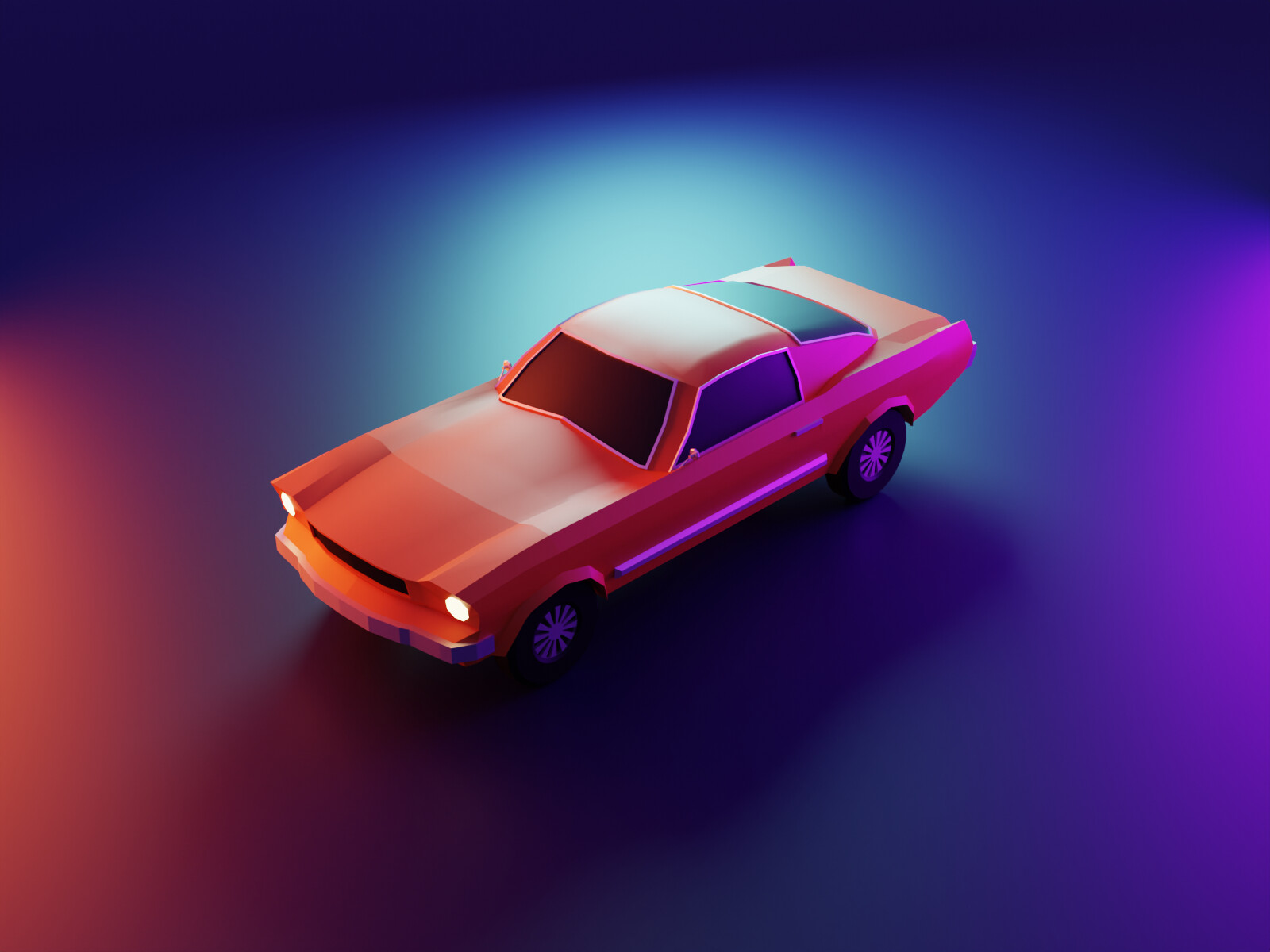 ArtStation - Low-poly Car