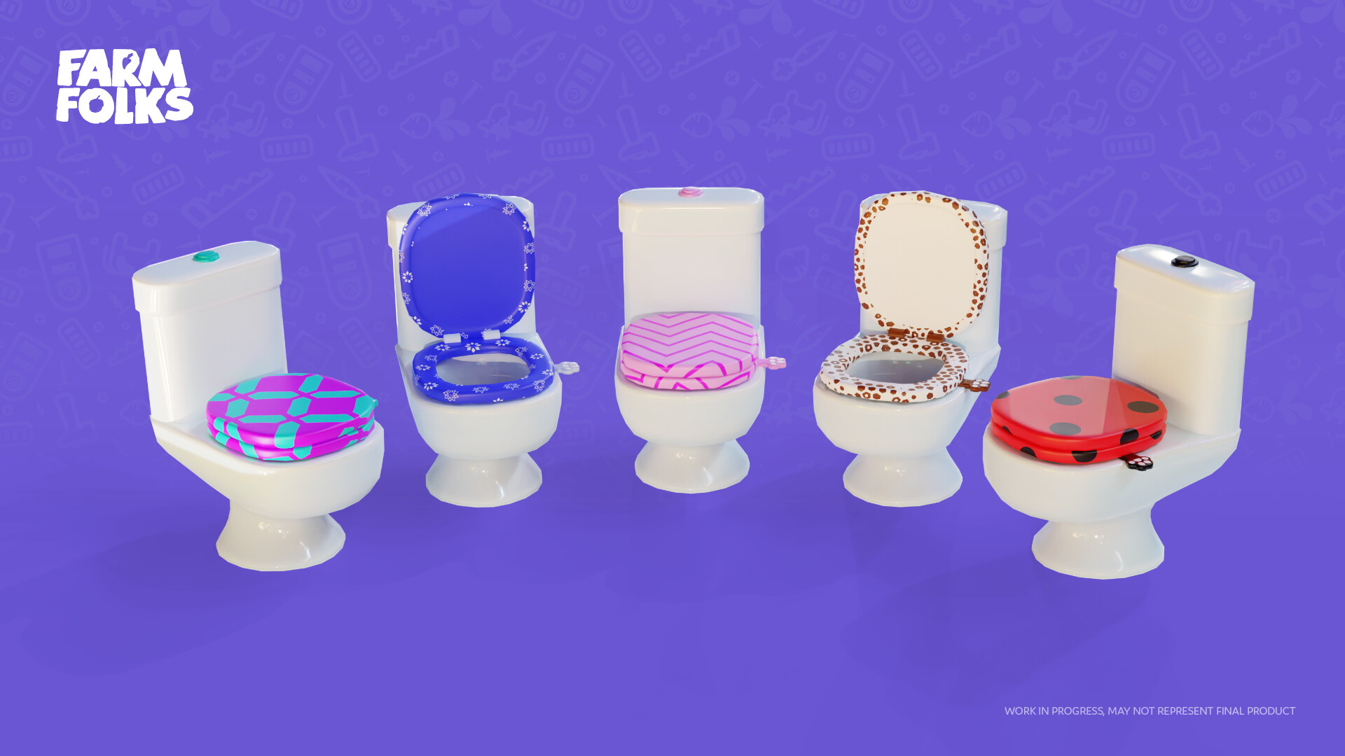 ArtStation - Various Customisable Toilets for Farm Folks